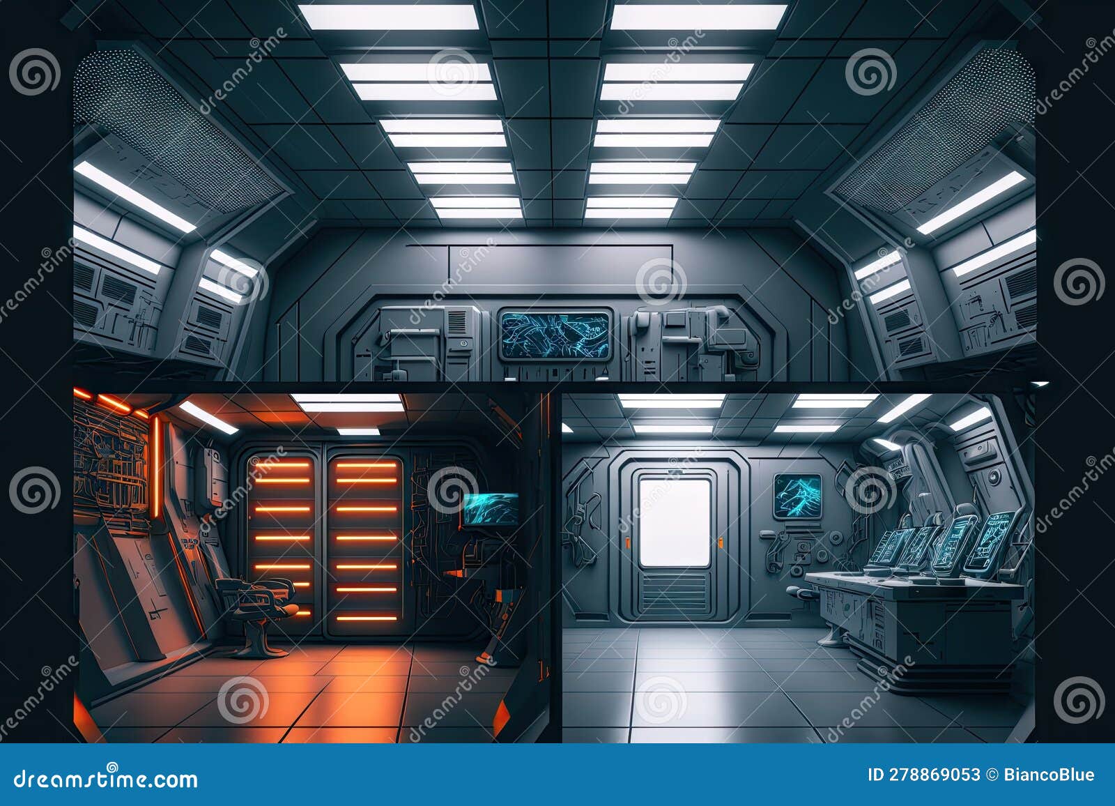 Abstract Fantastic Outer Space of Metal Gate Security Control System ...