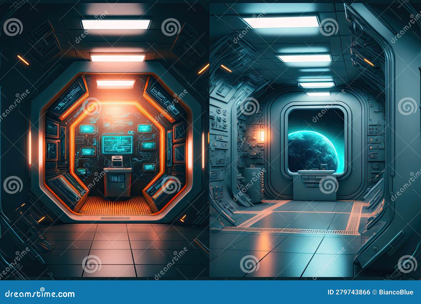 Abstract Fantastic Outer Space of Metal Gate Security Control System ...