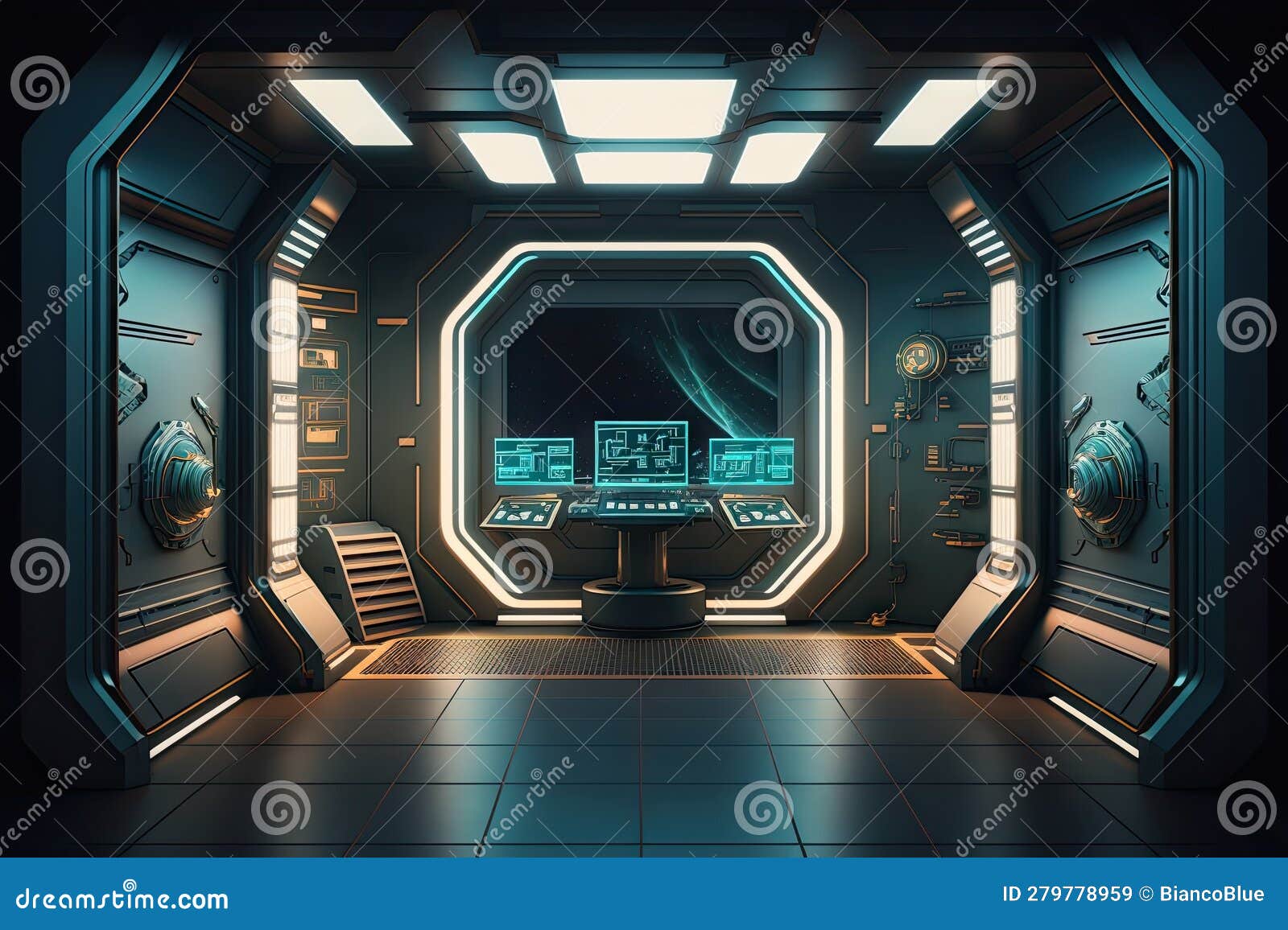 Abstract Fantastic Outer Space of Metal Gate Security Control System ...