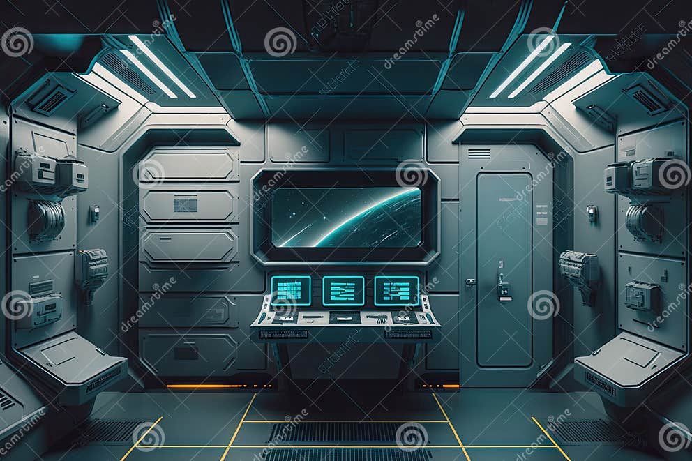 Abstract Fantastic Outer Space of Metal Gate Security Control System ...