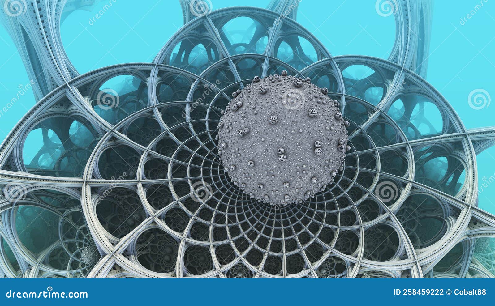 Abstract Fantastic White Blue Constructions and Structures Stock ...