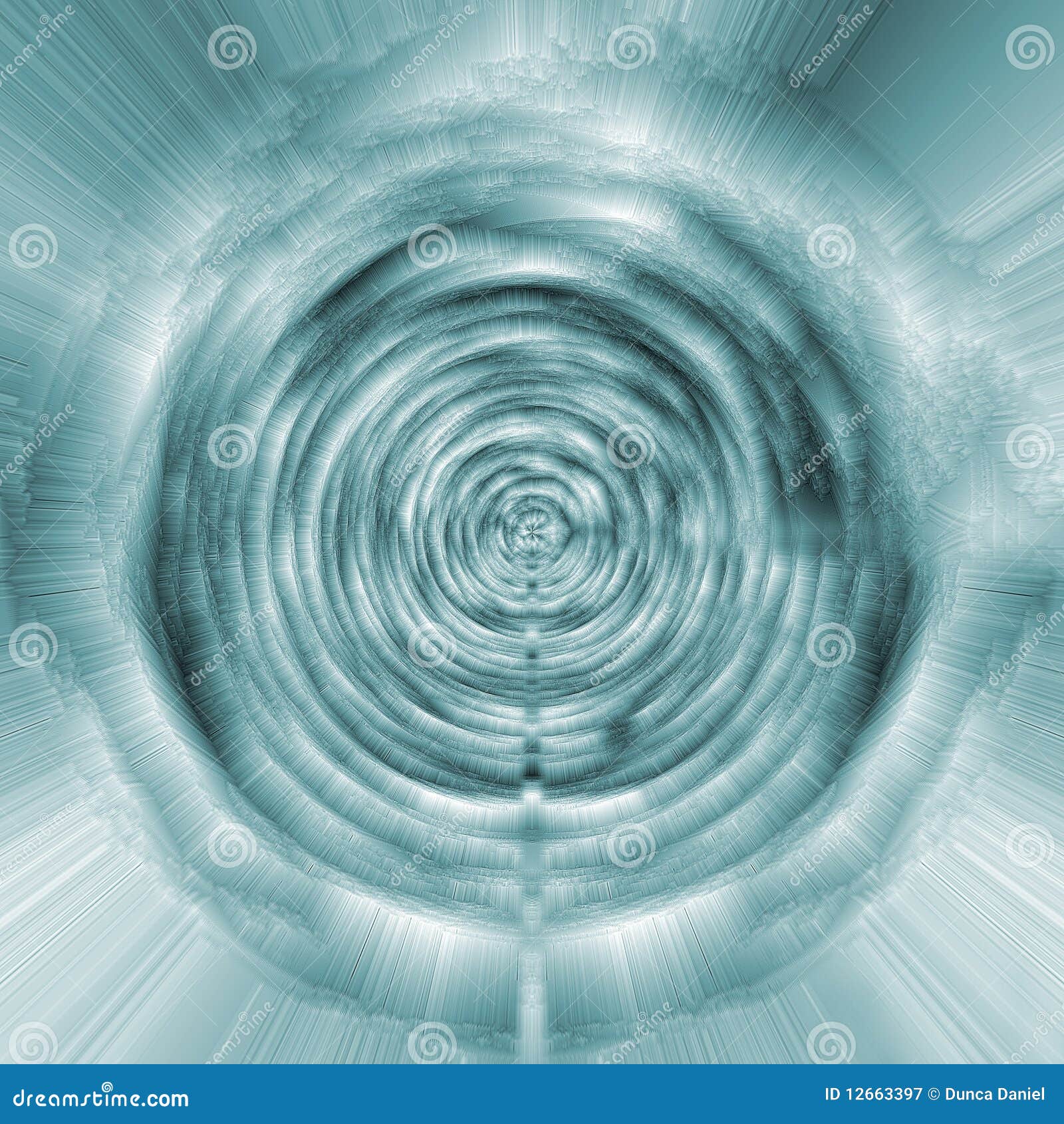 Abstract Fantasy Futuristic Tunnel Background Stock Illustration ...