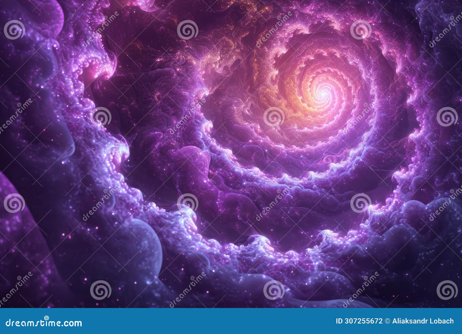 An Abstract Fantasy Lightning Bolt . 3d Illustration Stock Illustration ...