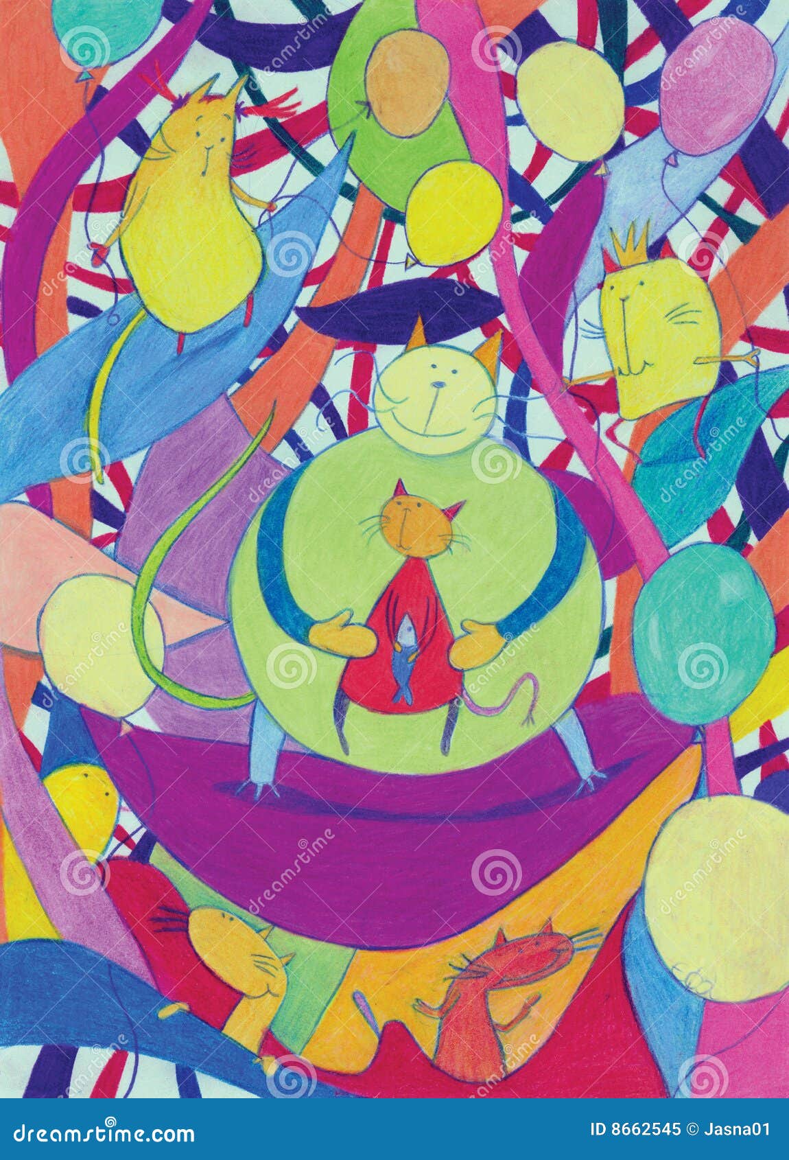 Abstract Fantasy Flower Framed By Leaves And Buds Coloring Page. Doodle ...