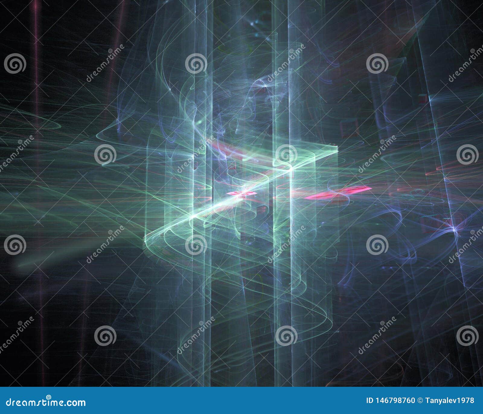 Abstract, Fantasy Science Dynamic Glow Rendering, Light Design ...