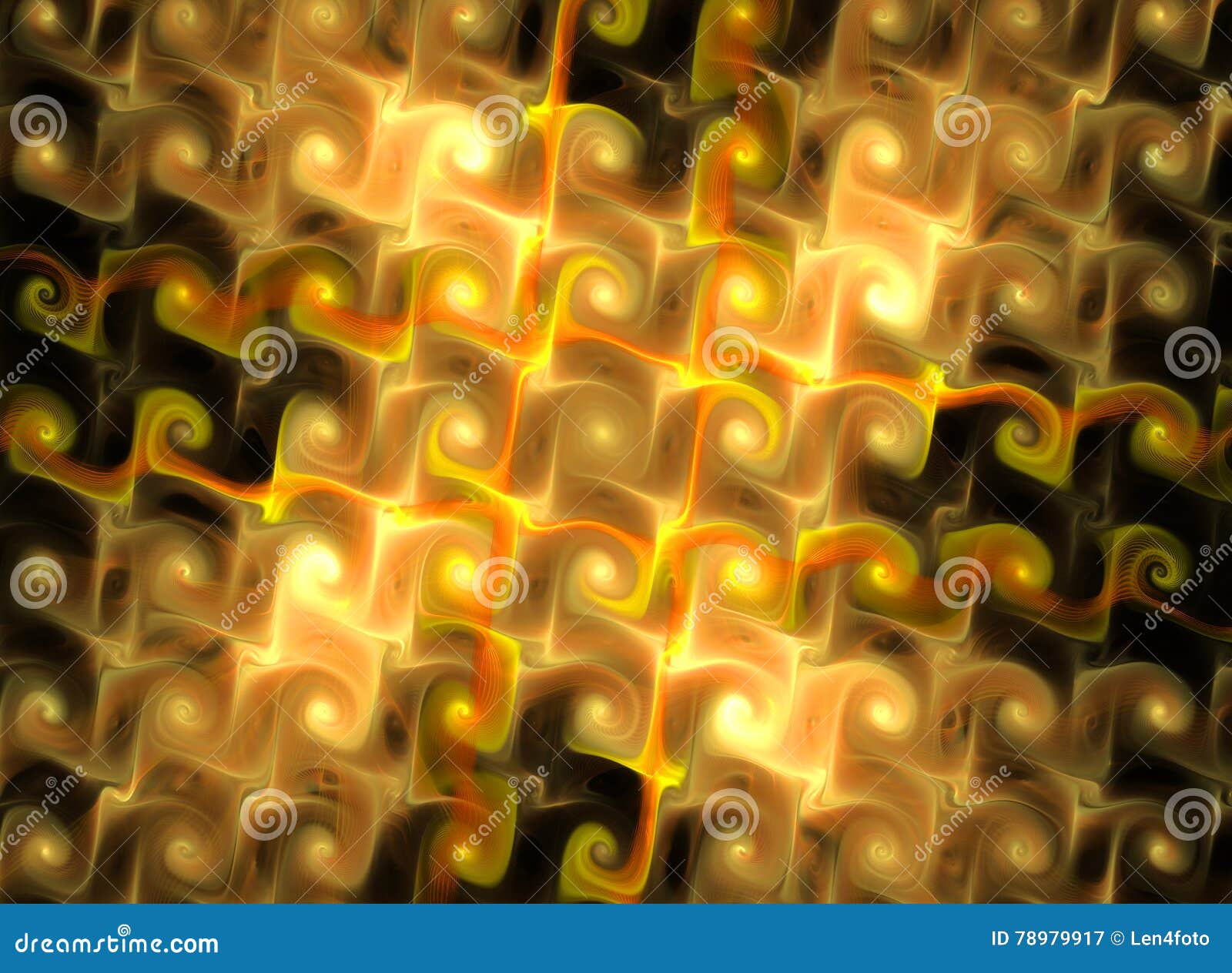 Abstract Fantasy Yellow Textured Background. Stock Illustration ...