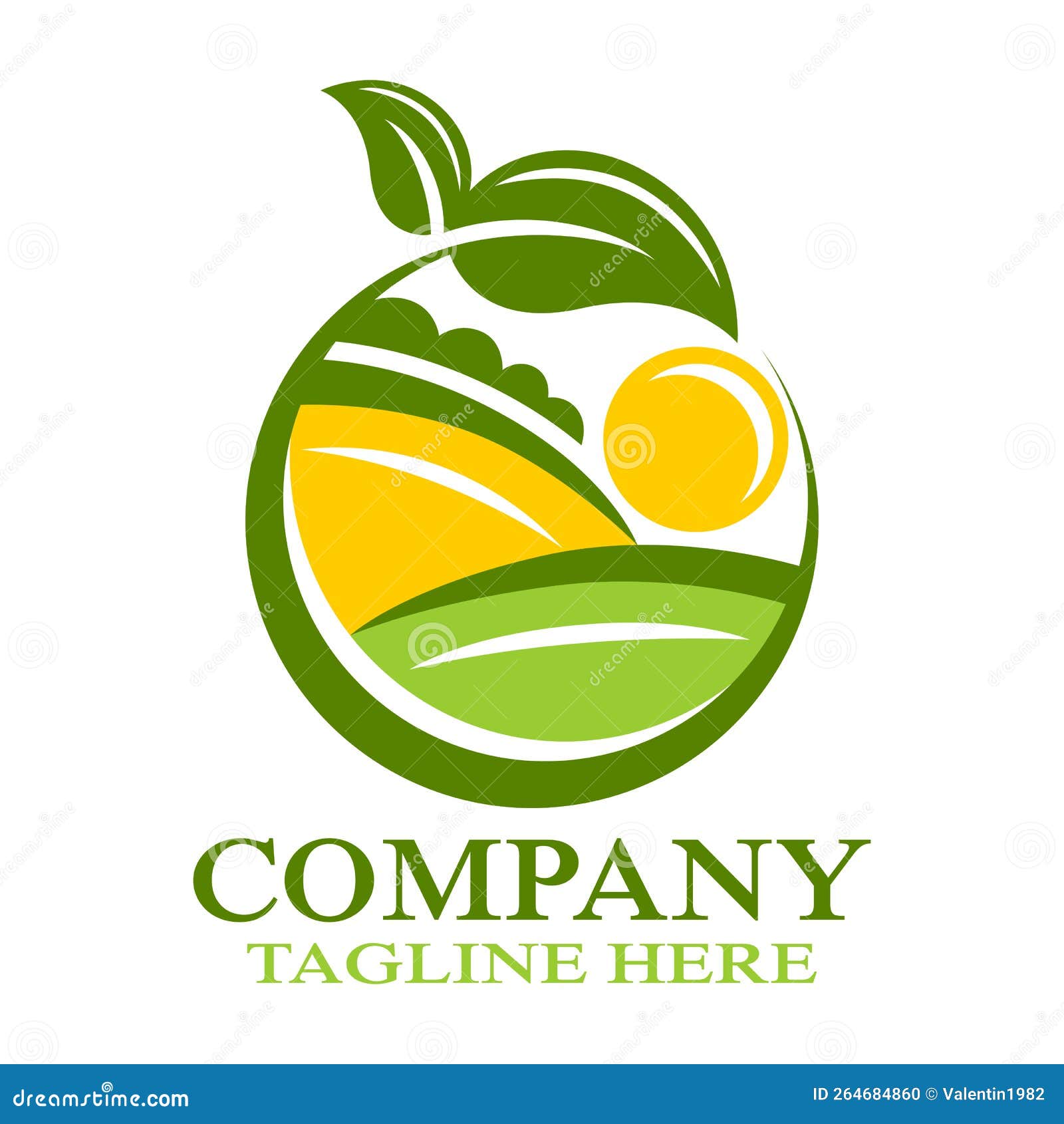 Abstract Farming and Fields Logo. Stock Vector - Illustration of ...