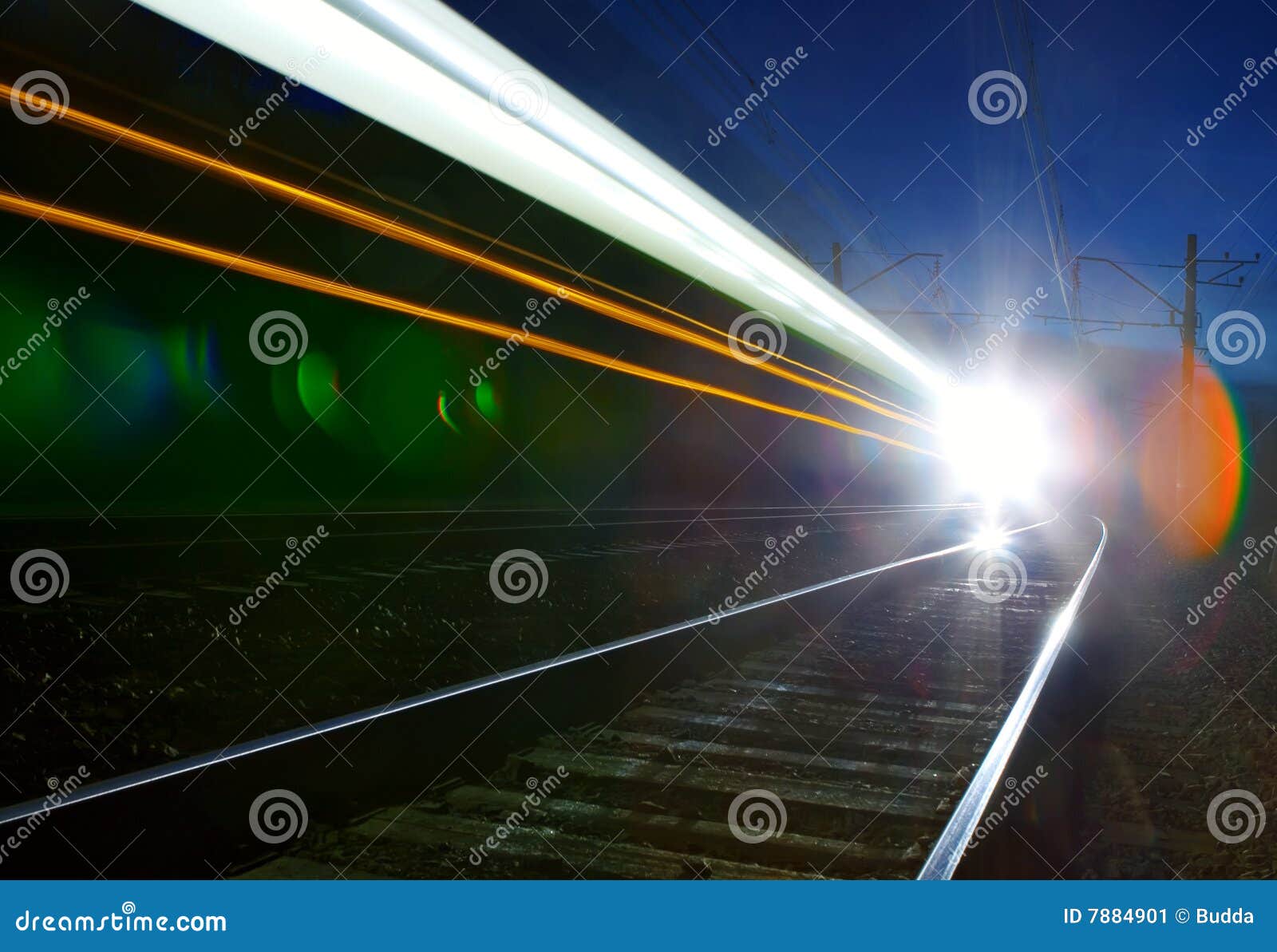Abstract of Fast Train Passing by Stock Image - Image of station ...