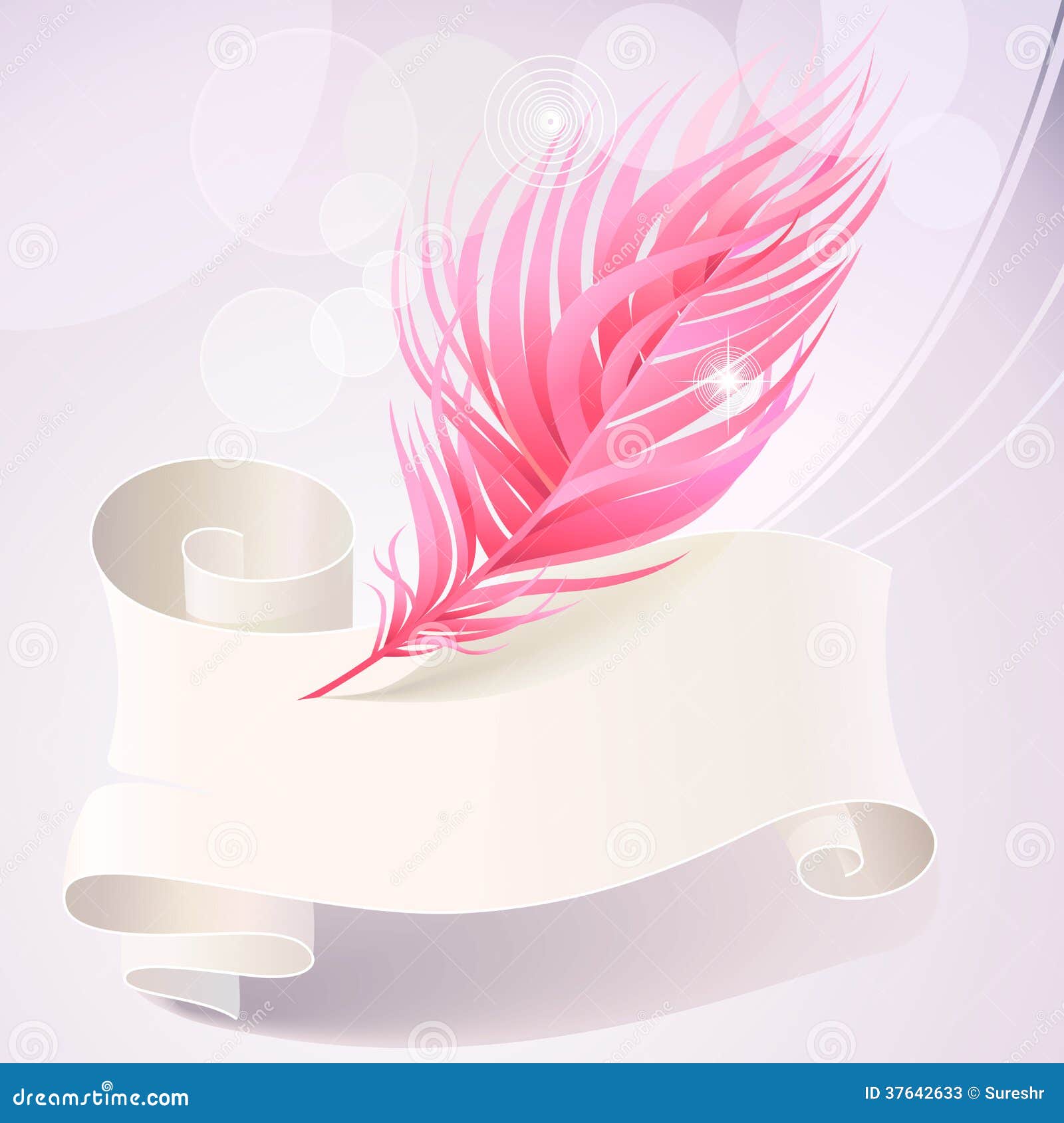 Abstract Feather Art Pattern Background Stock Vector - Illustration of ...