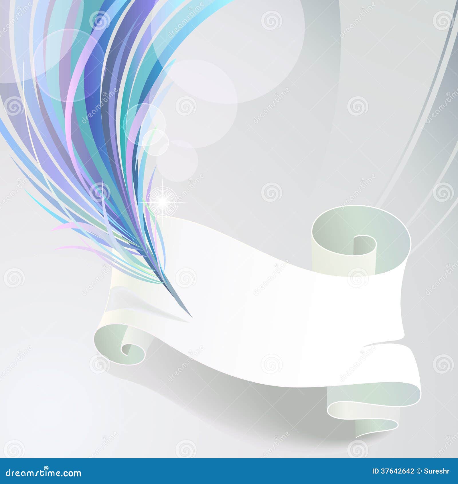 Abstract Feather Art Pattern Background Stock Illustration ...