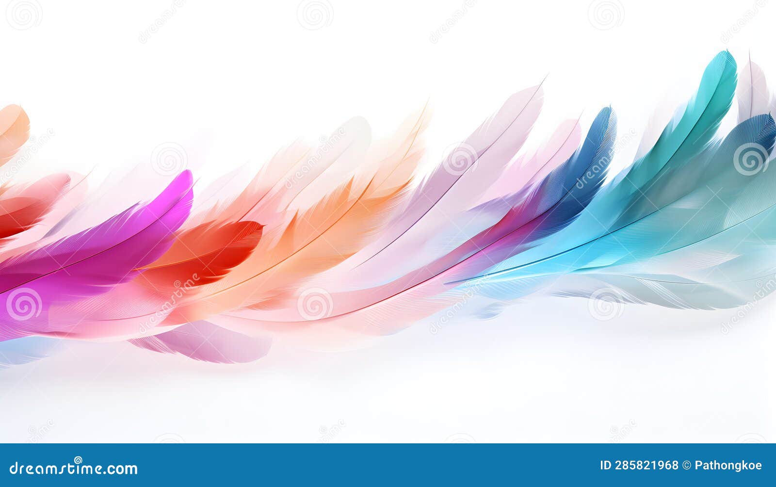 Abstract Feather Rainbow Patchwork Background. Generated AI ...