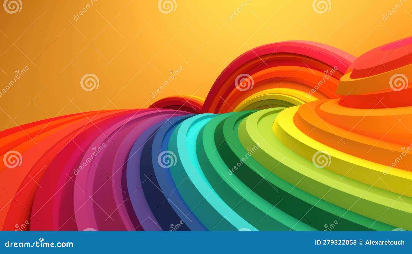 Abstract Features with the Image of a Rainbow on a Multi-colored ...