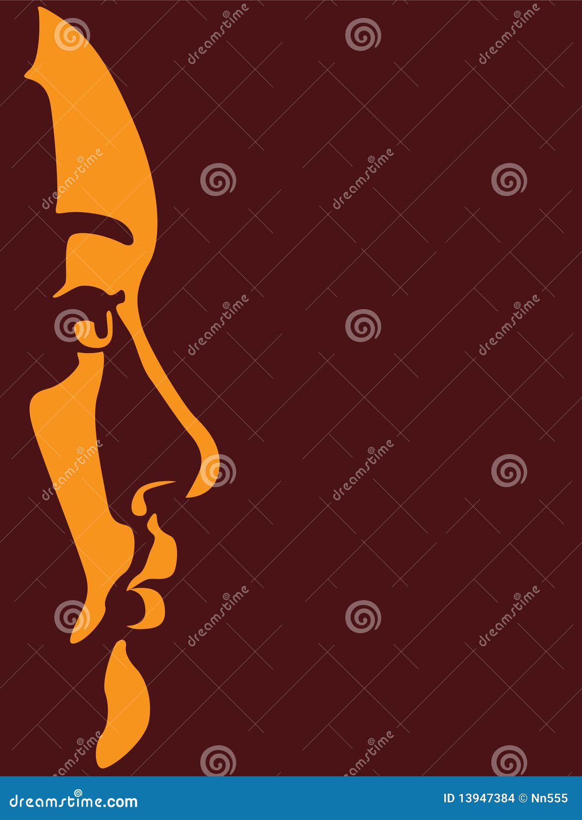 Abstract female face stock vector. Illustration of american - 13947384