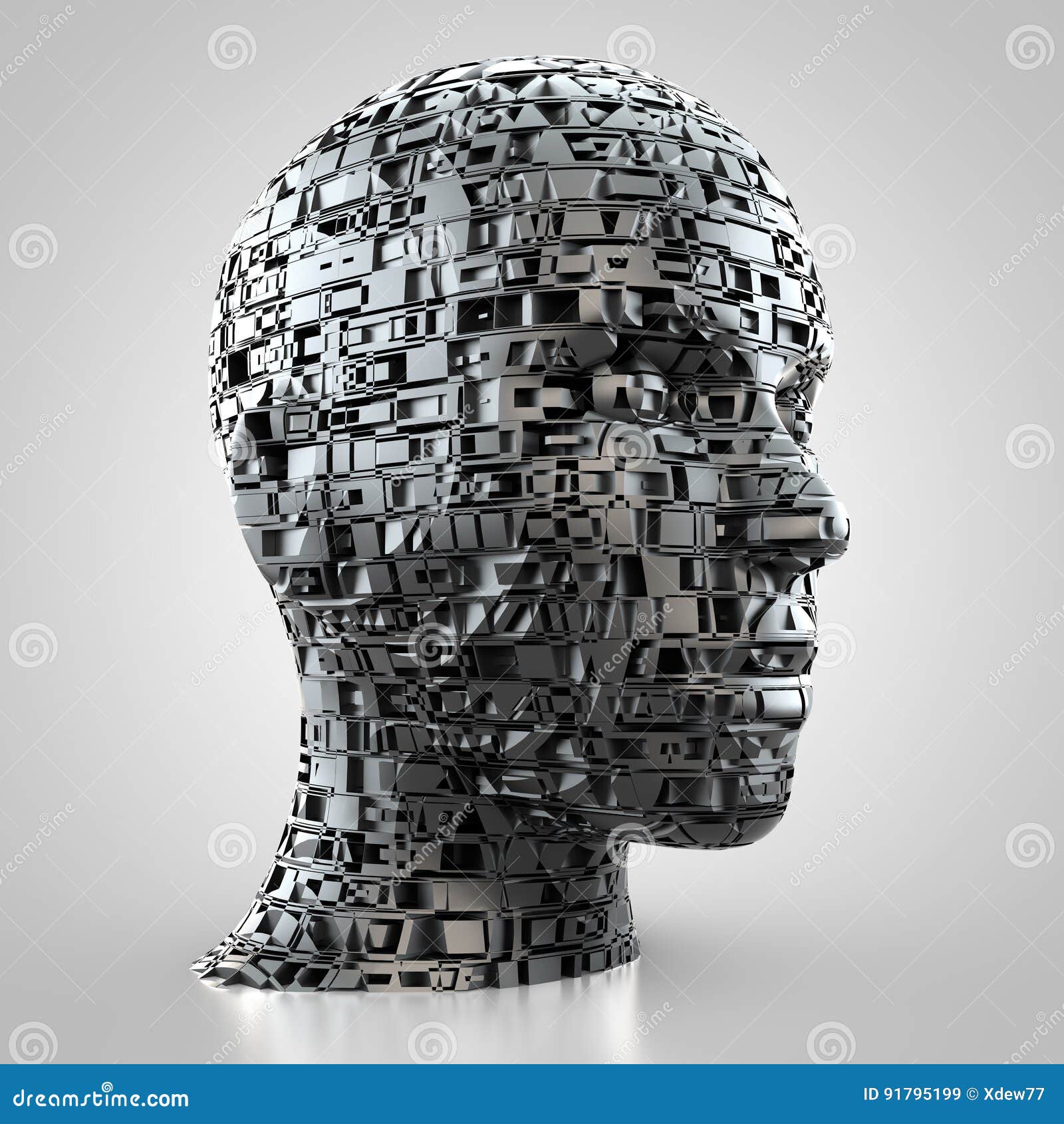 Abstract female head stock illustration. Illustration of abstract ...