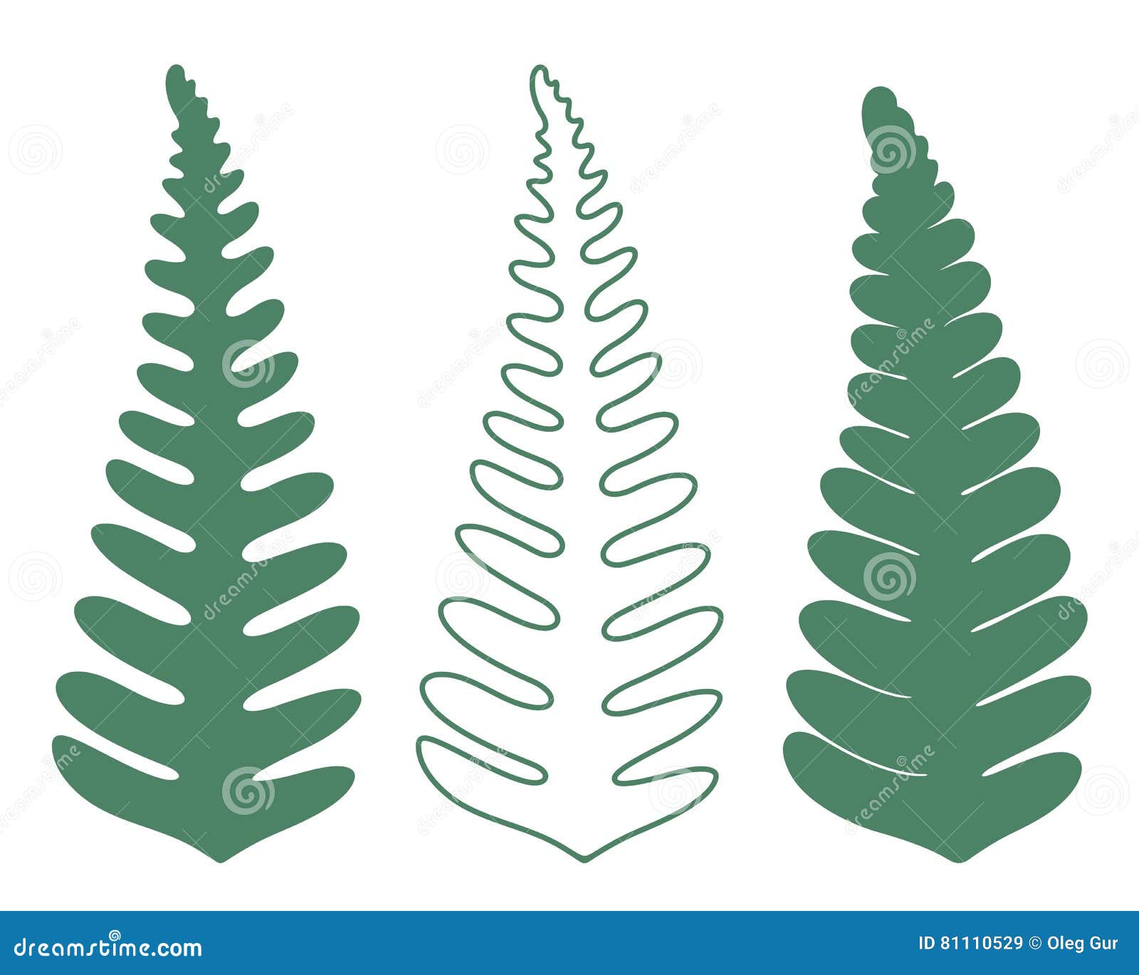 Abstract Fern stock vector. Illustration of icon, vector - 81110529