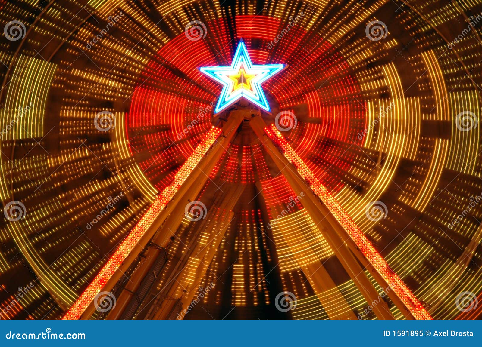 Abstract Ferris Wheel stock image. Image of action, stationary - 1591895