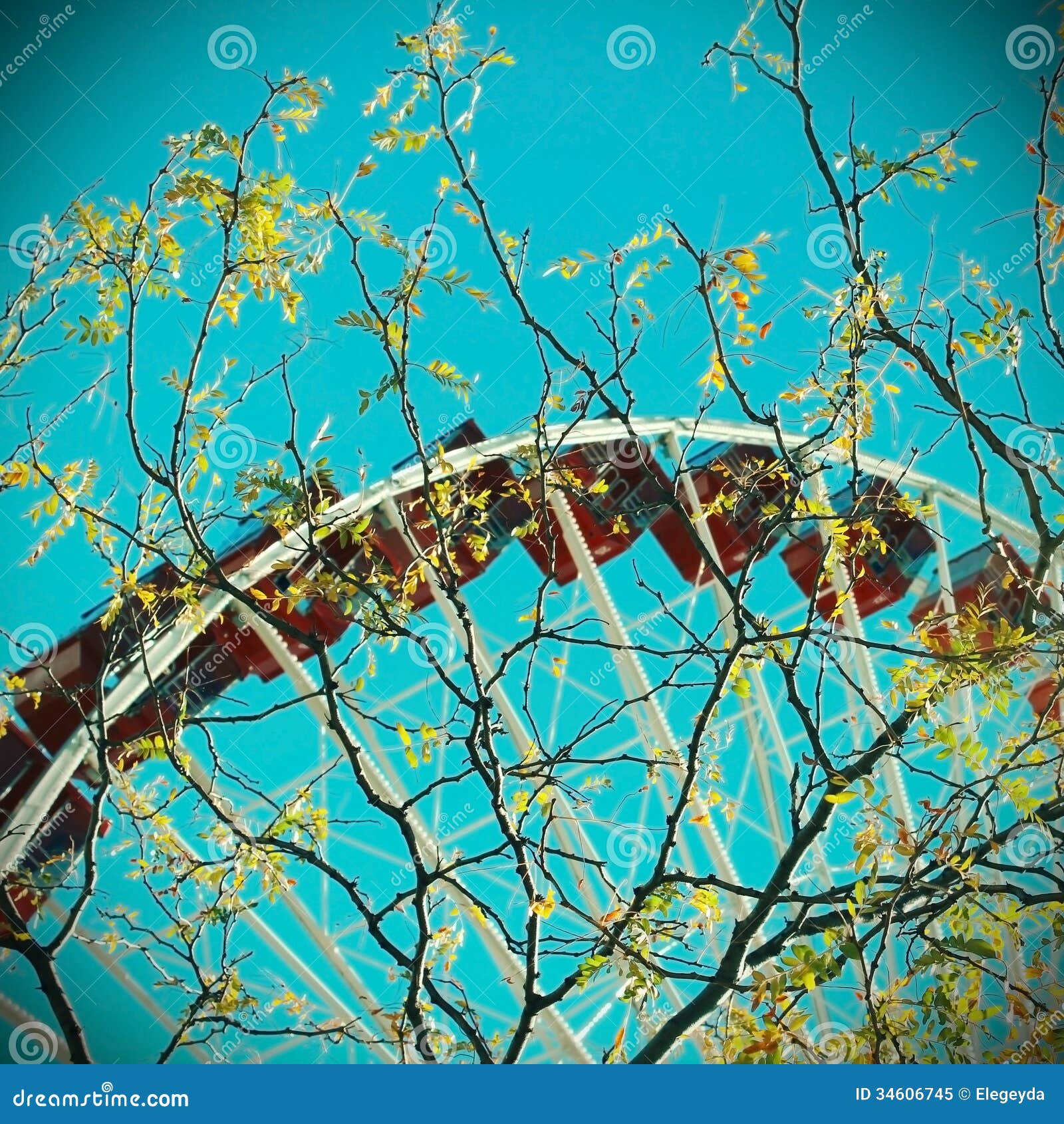 Abstract ferris wheel stock image. Image of childhood - 34606745