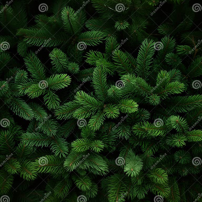 Abstract Christmas Pine Tree Needles Pattern Background Green ...