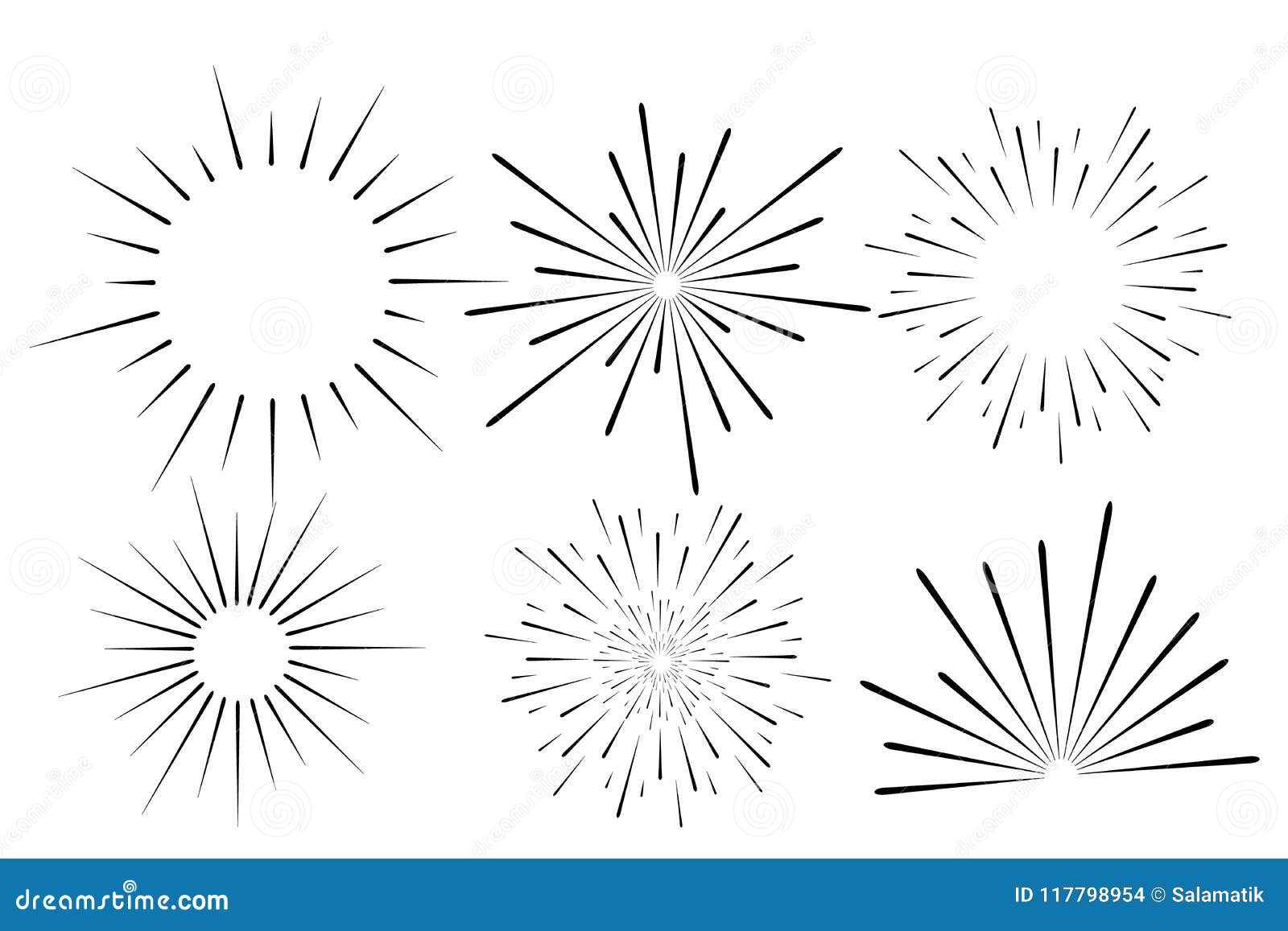 Abstract Festive Firework Shape. Burst Light Rays. Exploding Graphic ...