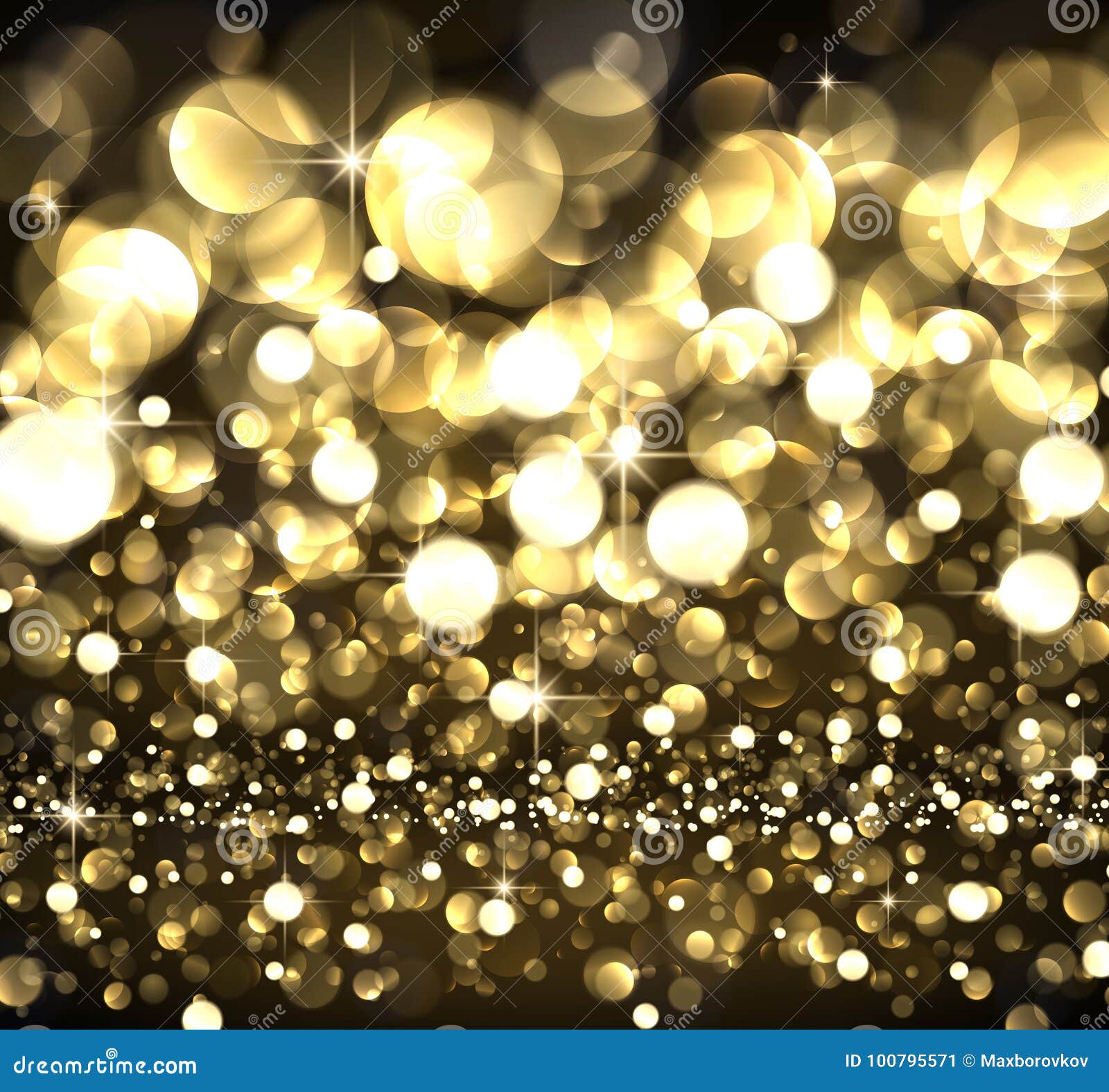 Abstract Festive Golden Luminous Background. Stock Vector ...