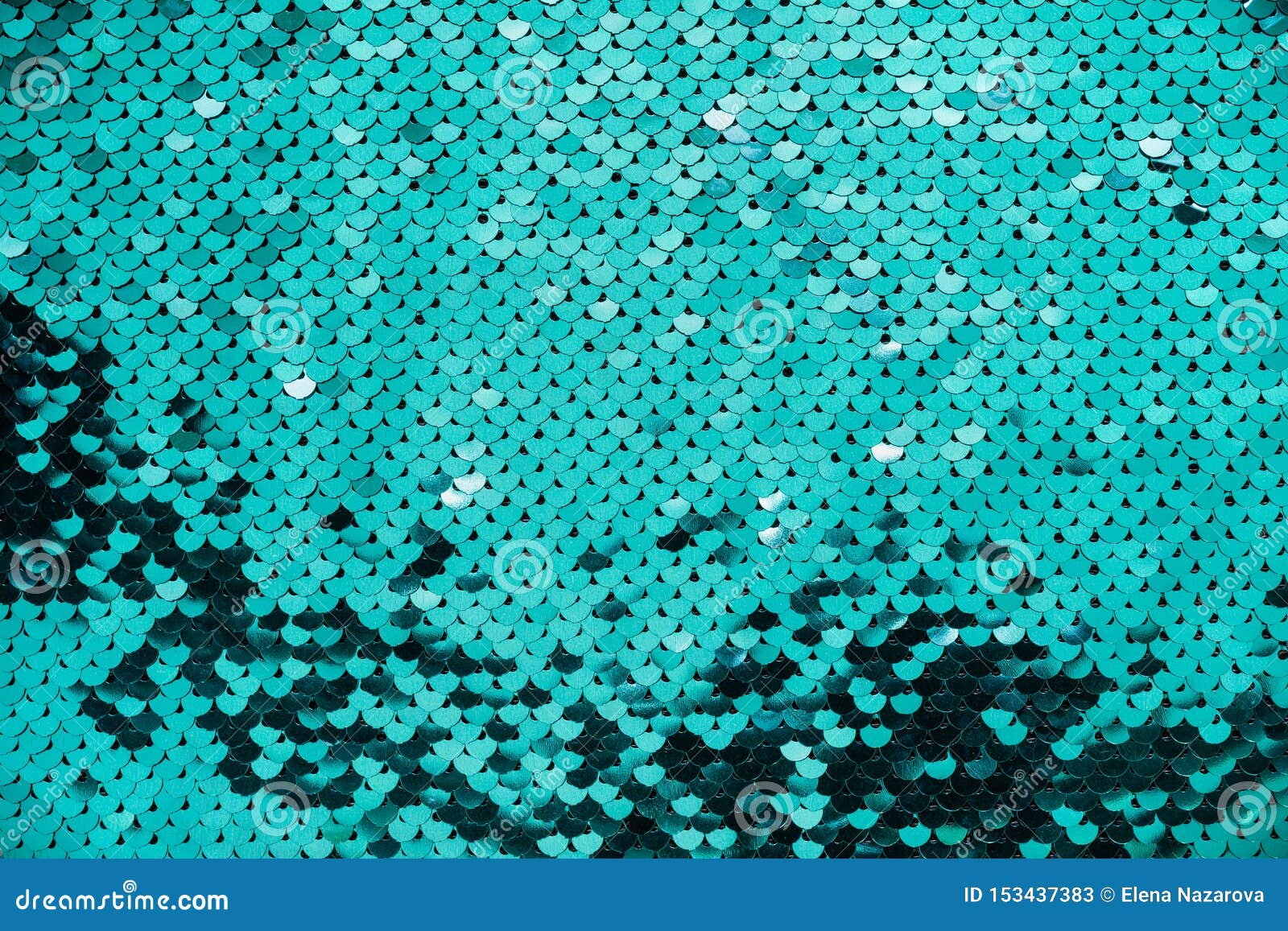 Abstract Festive Sparkling Background. Round Iridescent Turquoise ...