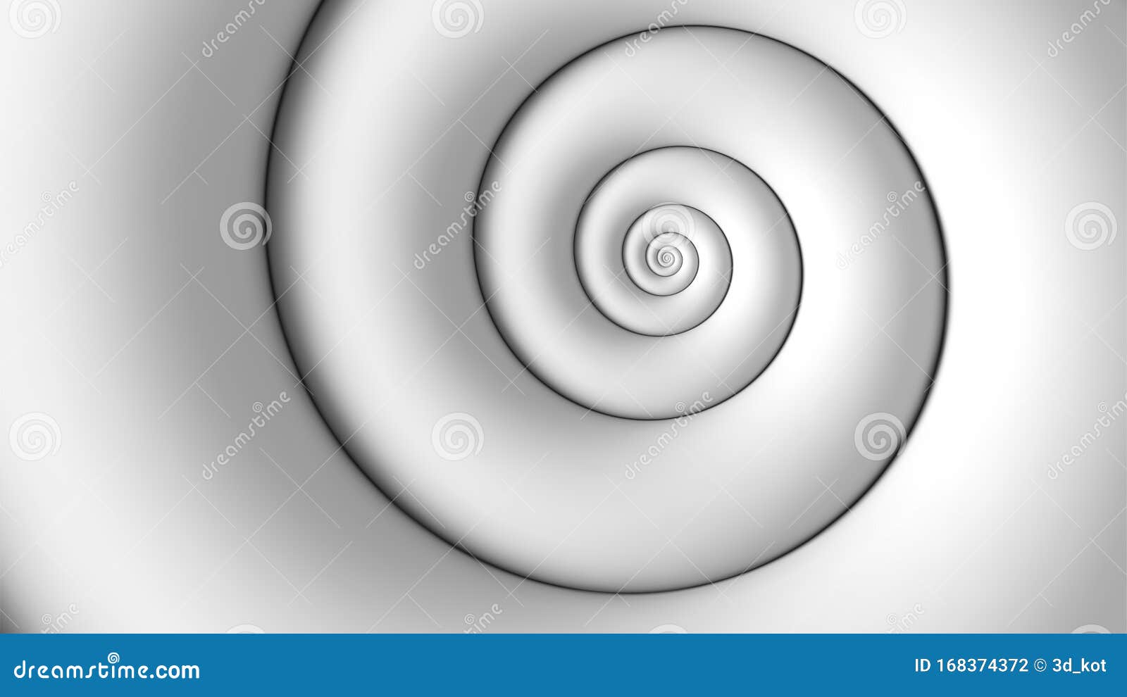 Fibonacci Spiral White Abstract Background Vector Illustration