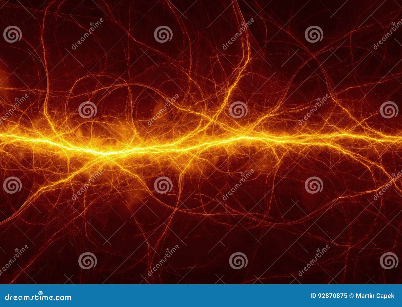 Fiery Lightning Einstein`s Mass-energy Equivalence Stock Image ...