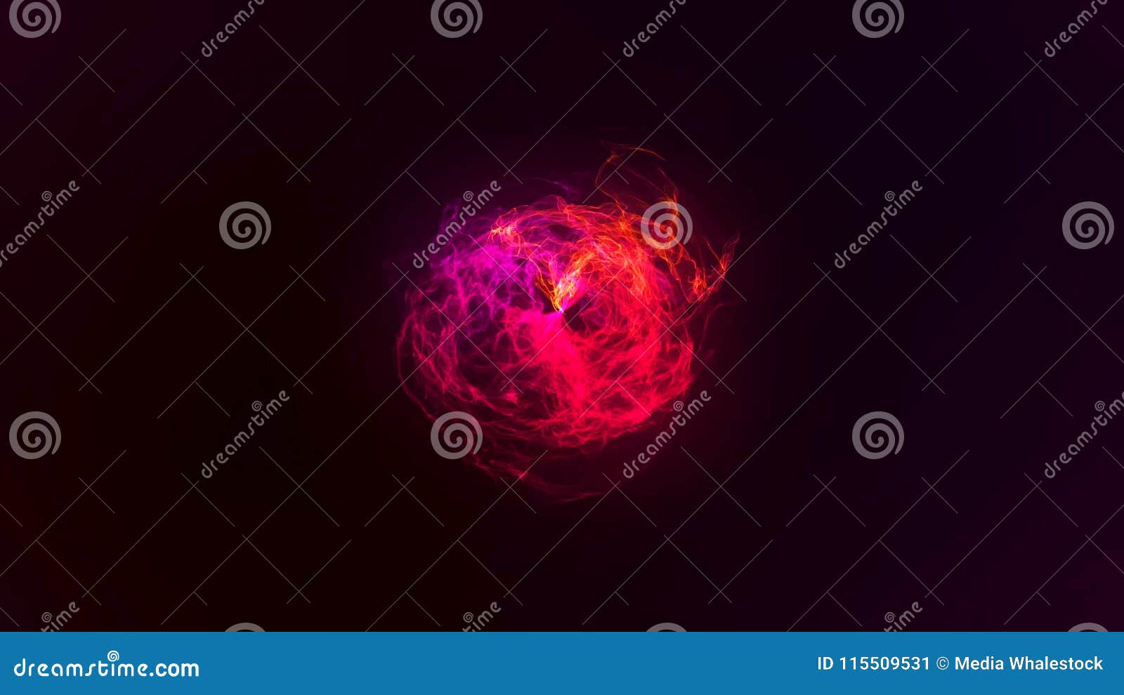Abstract Fiery Sphere Background with Luminous Swirling Backdrop ...