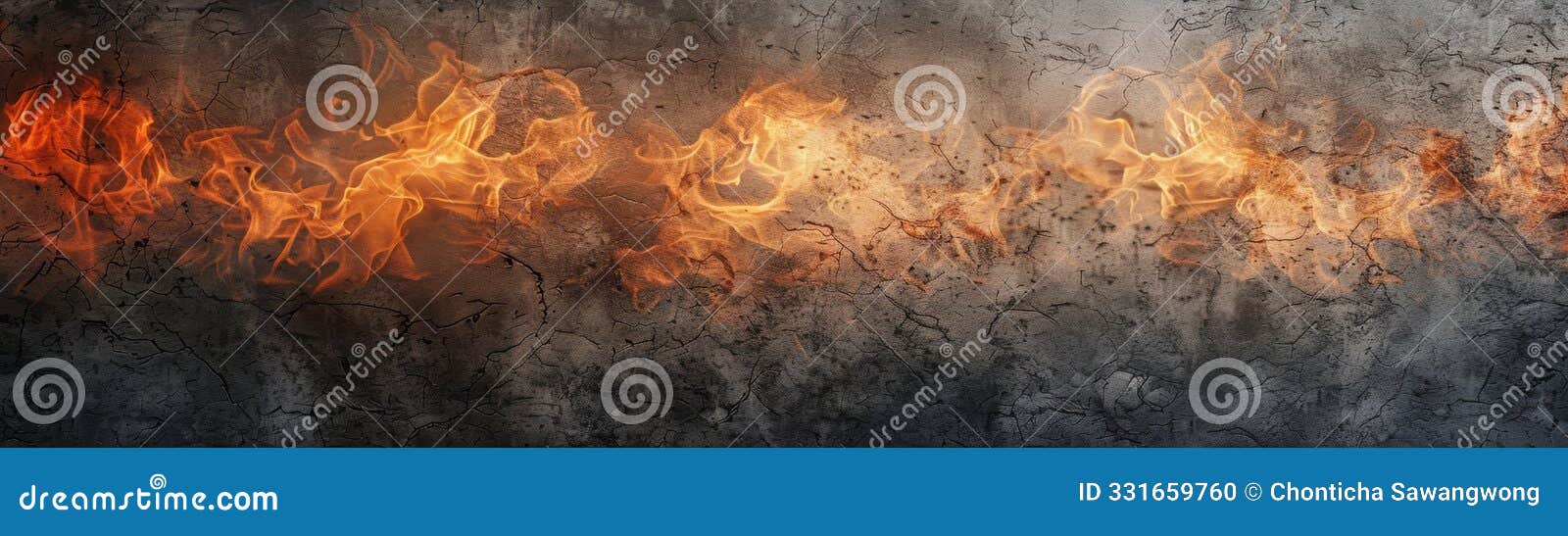 Abstract Fiery Texture with Vivid Flames on a Dark, Gritty Background ...
