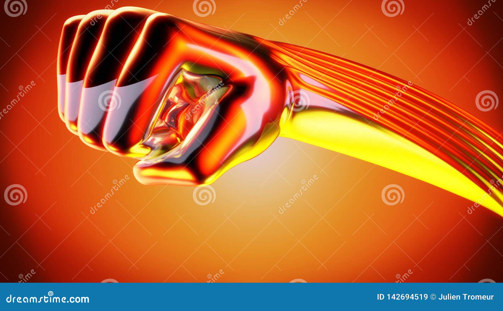 Abstract Fight - 3D Illustration Stock Illustration - Illustration of ...