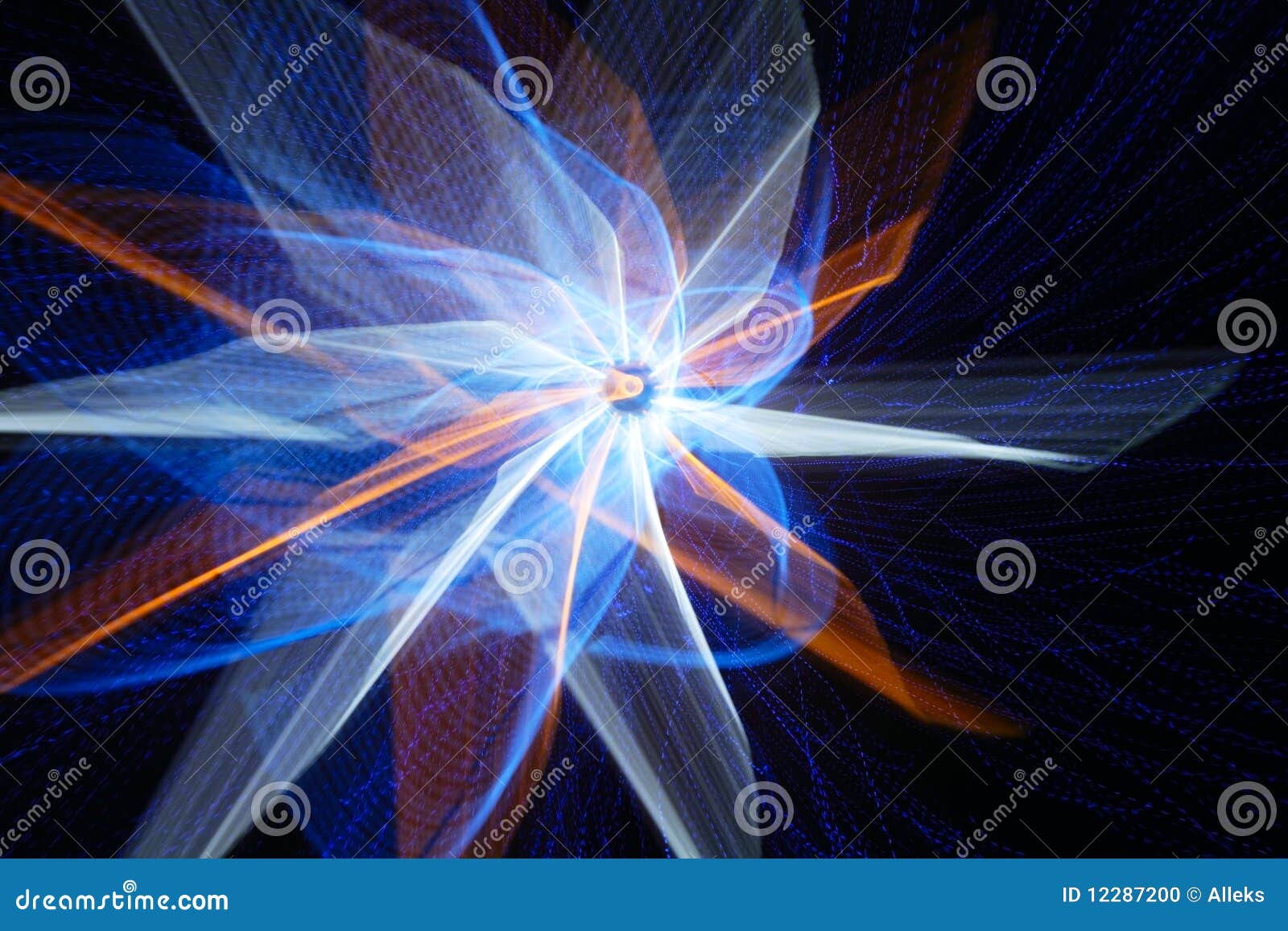 Abstract Figure among Beaming Rays Stock Illustration - Illustration of ...