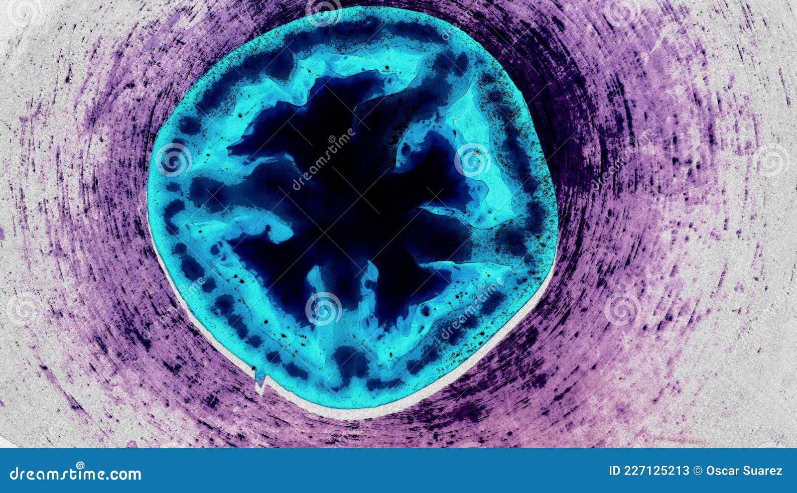 Abstract Figure of an Organic Object on a Metallic Rustic Background ...