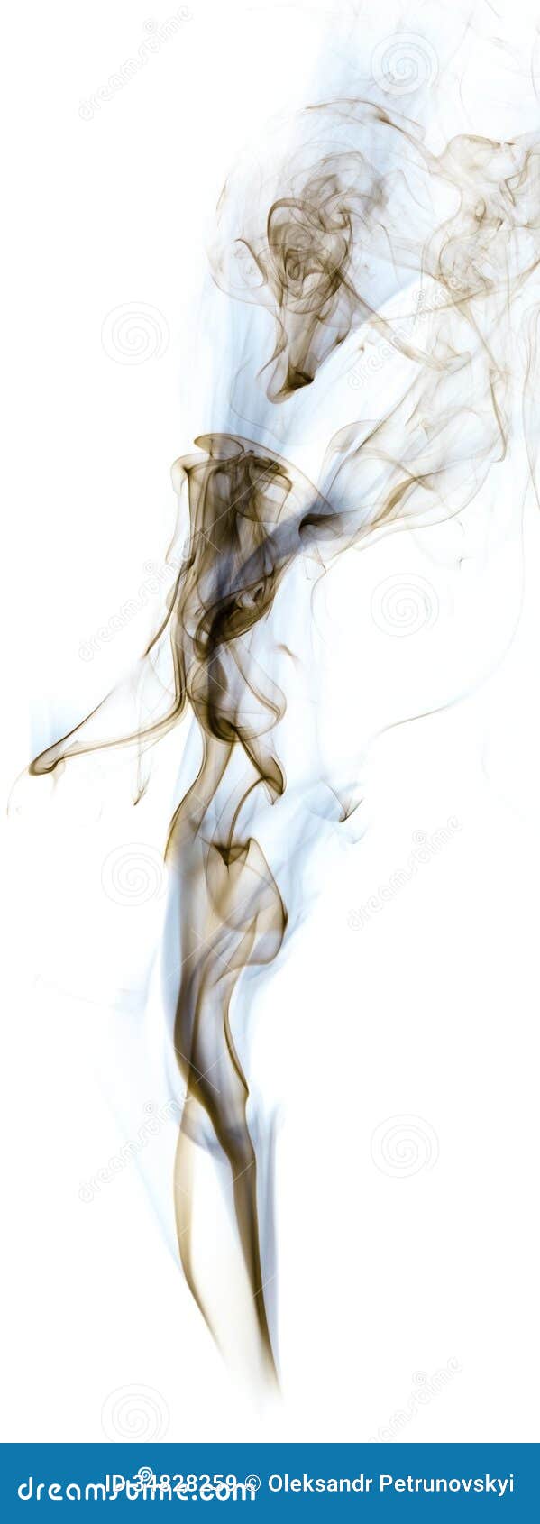 The Abstract Figure of the Smoke Stock Image - Image of slimy, flowing ...