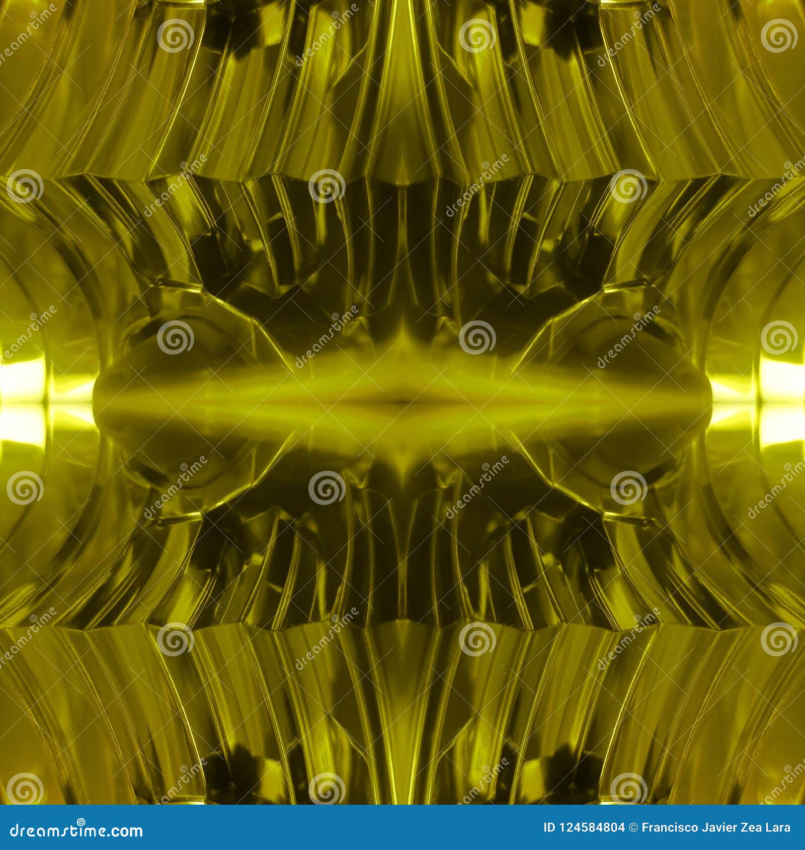 Abstract Figures with Light Headlights in Yellow Color, Background and ...