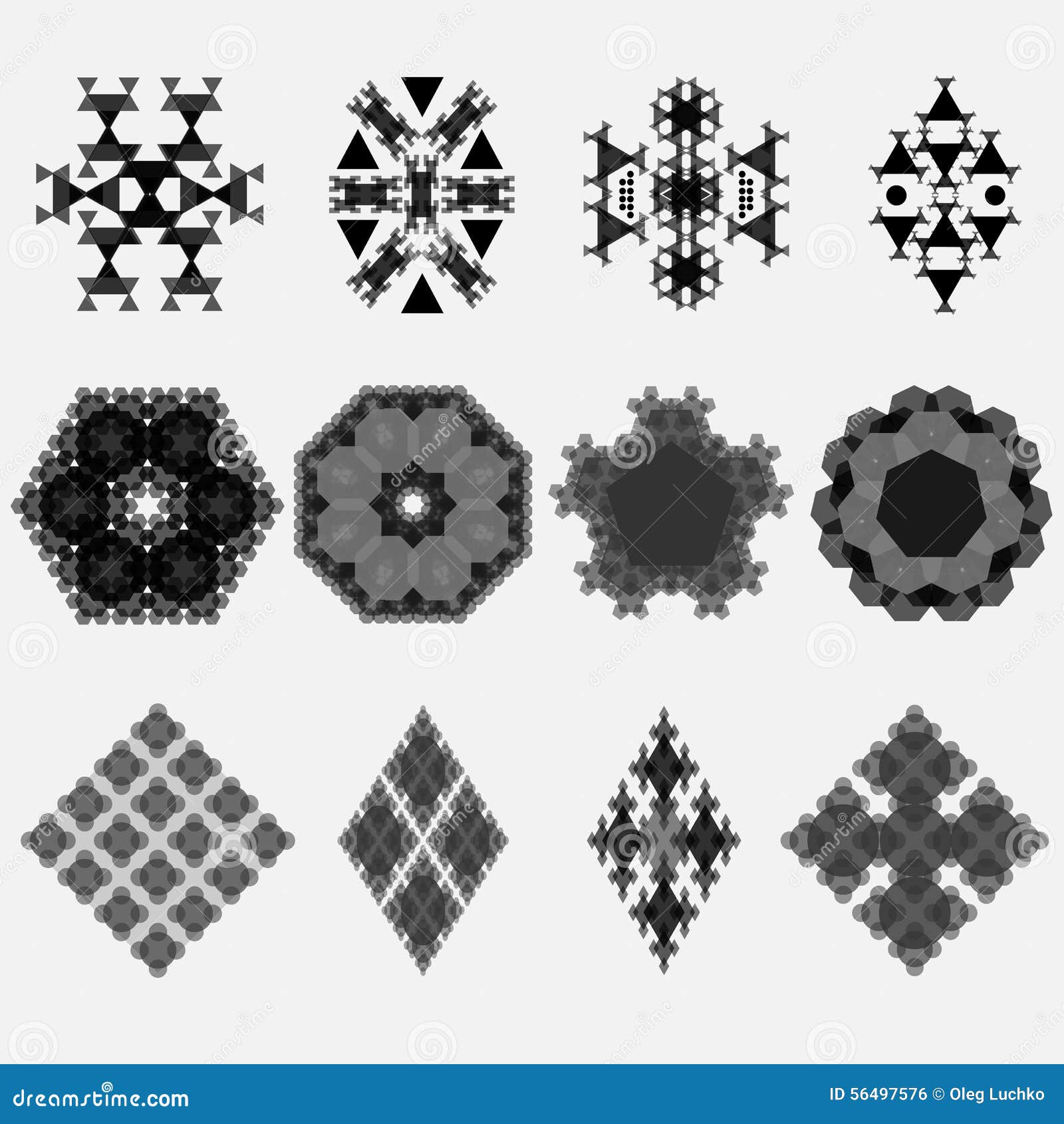 Abstract figures stock vector. Illustration of frame - 56497576