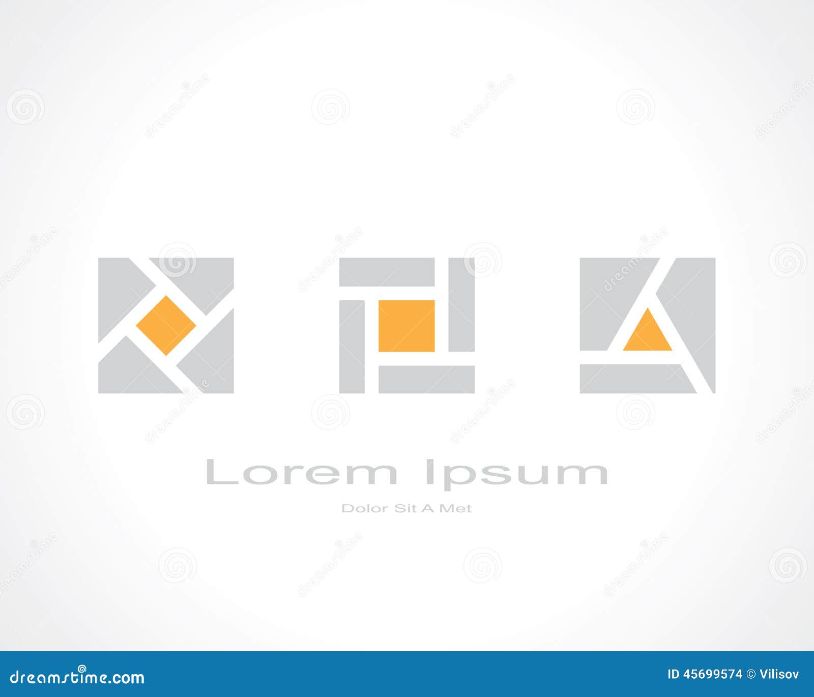 Abstract figures stock vector. Illustration of firm, emblem - 45699574