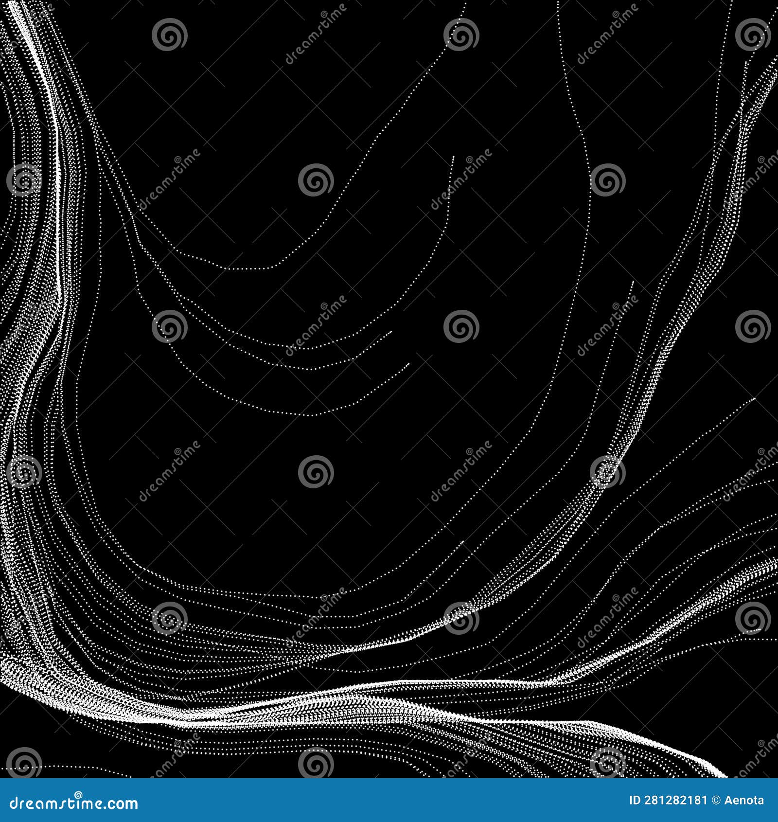 Abstract Filamentous Element for Design Project - Vector Illustration ...