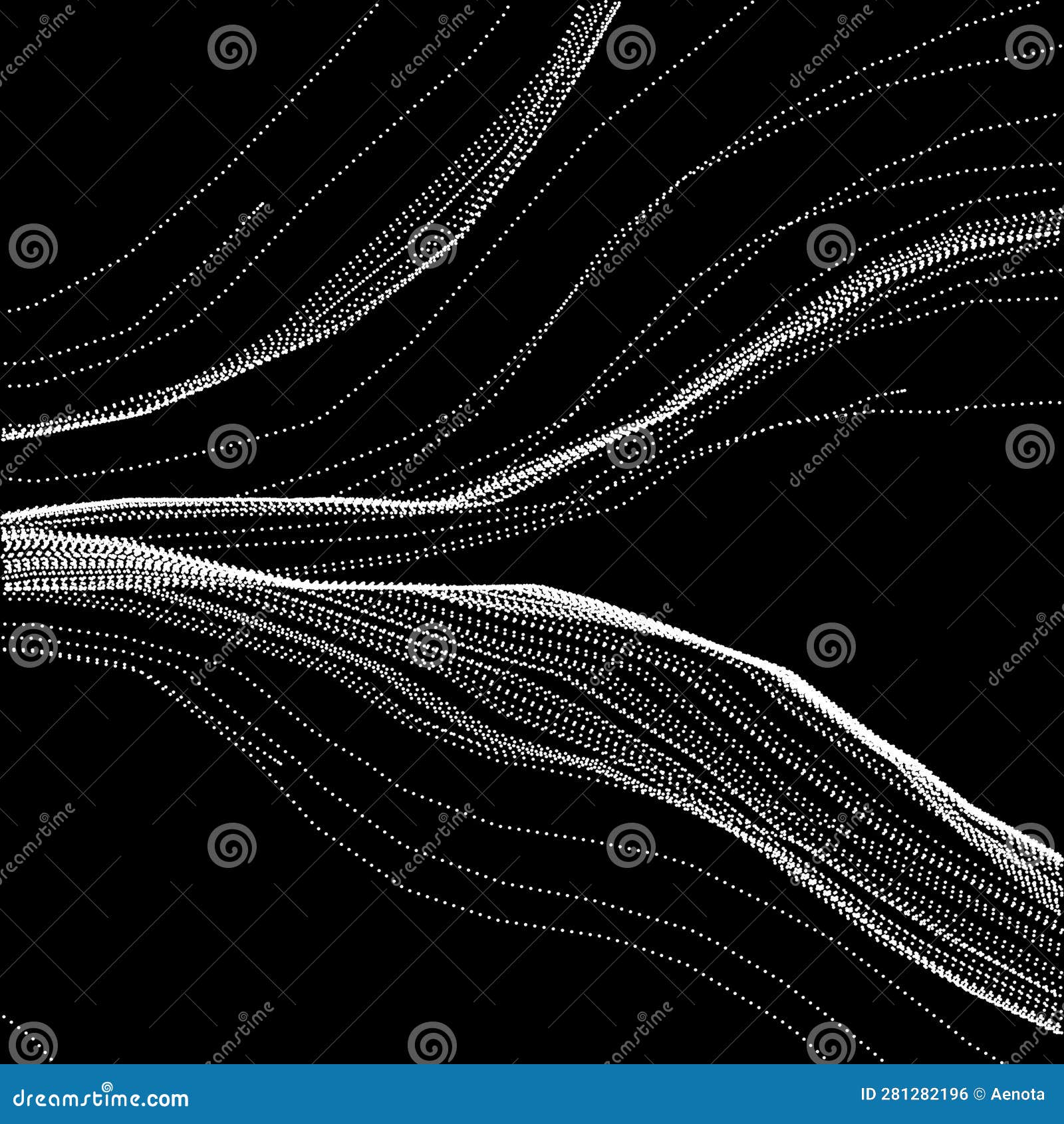 Abstract Filamentous Element for Design Project - Vector Illustration ...