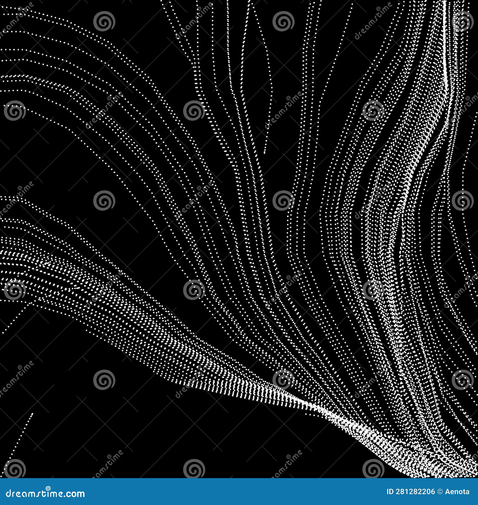 Abstract Filamentous Element for Design Project - Vector Illustration ...