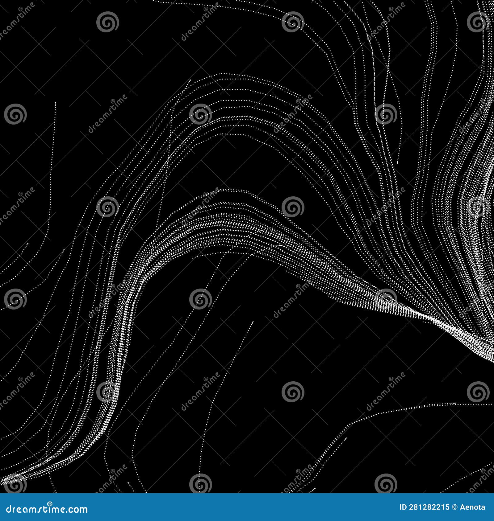 Abstract Filamentous Element for Design Project - Vector Illustration ...