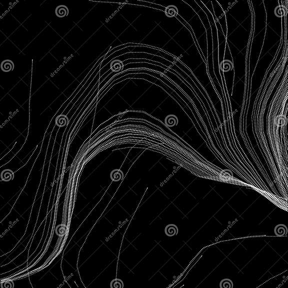 Abstract Filamentous Element for Design Project - Vector Illustration ...