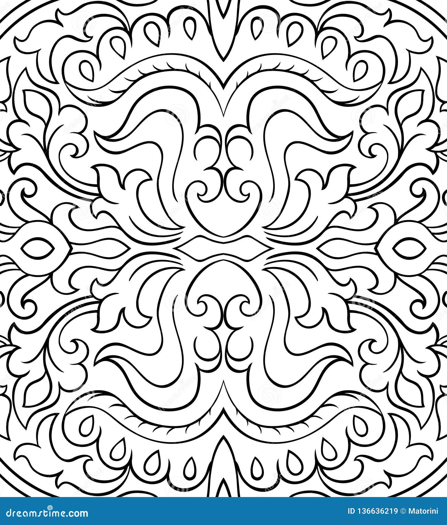 Abstract filigree pattern stock vector. Illustration of design - 136636219