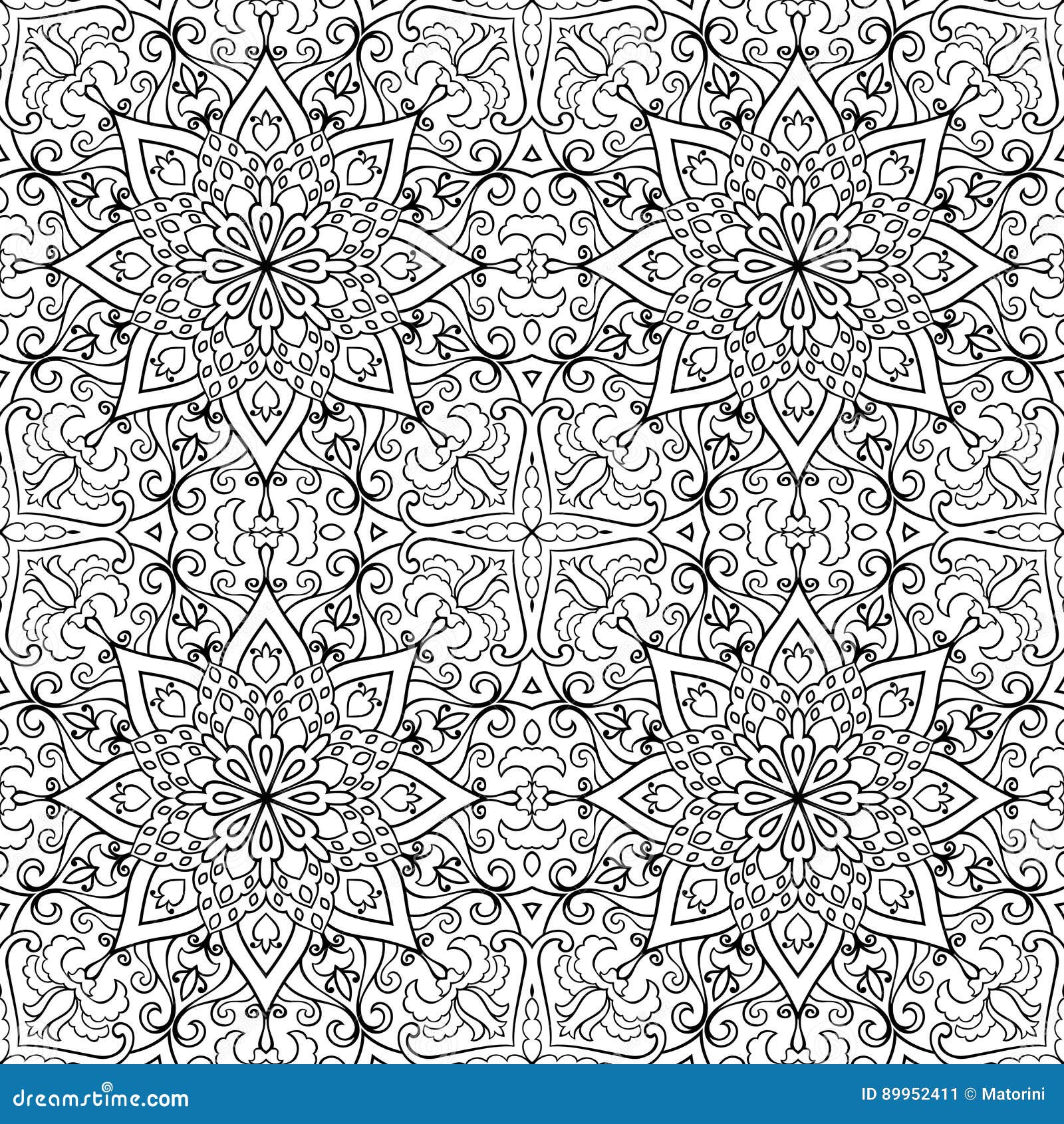 Abstract filigree pattern. stock vector. Illustration of islamic - 89952411