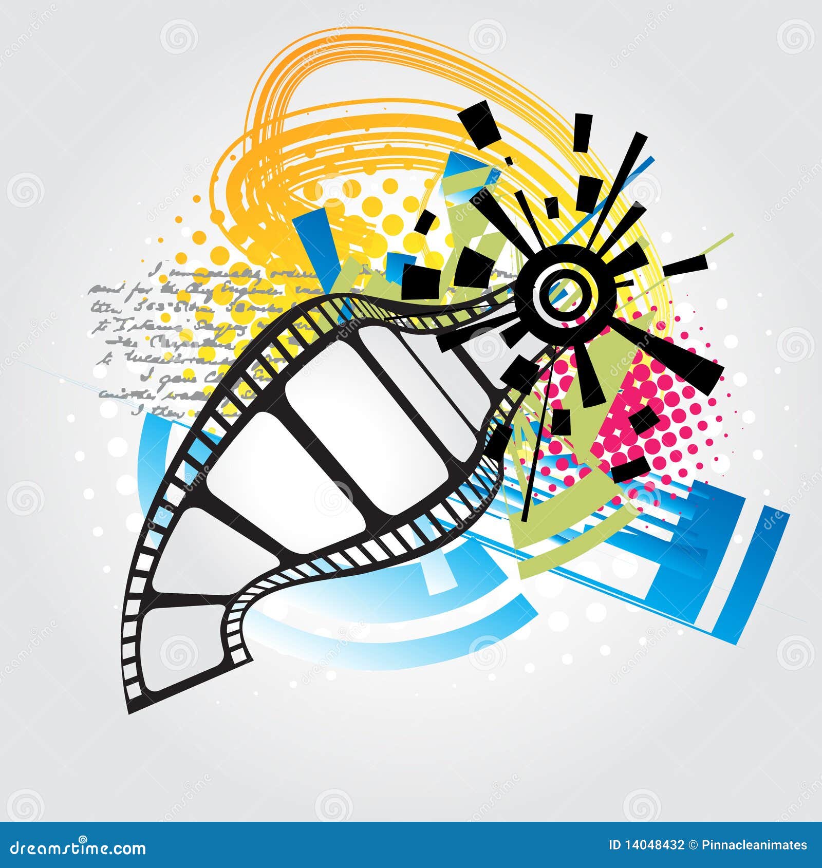 Abstract film stock vector. Illustration of pattern, modern - 14048432