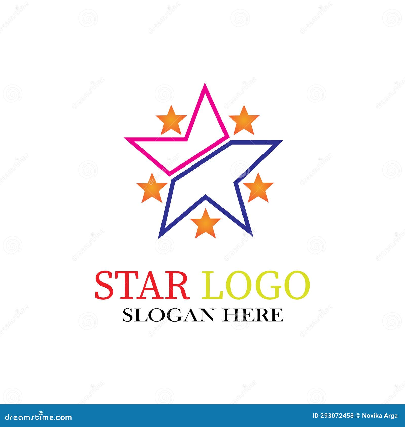 Star Company Logo Signs Symbols Stock Illustration - Illustration of ...
