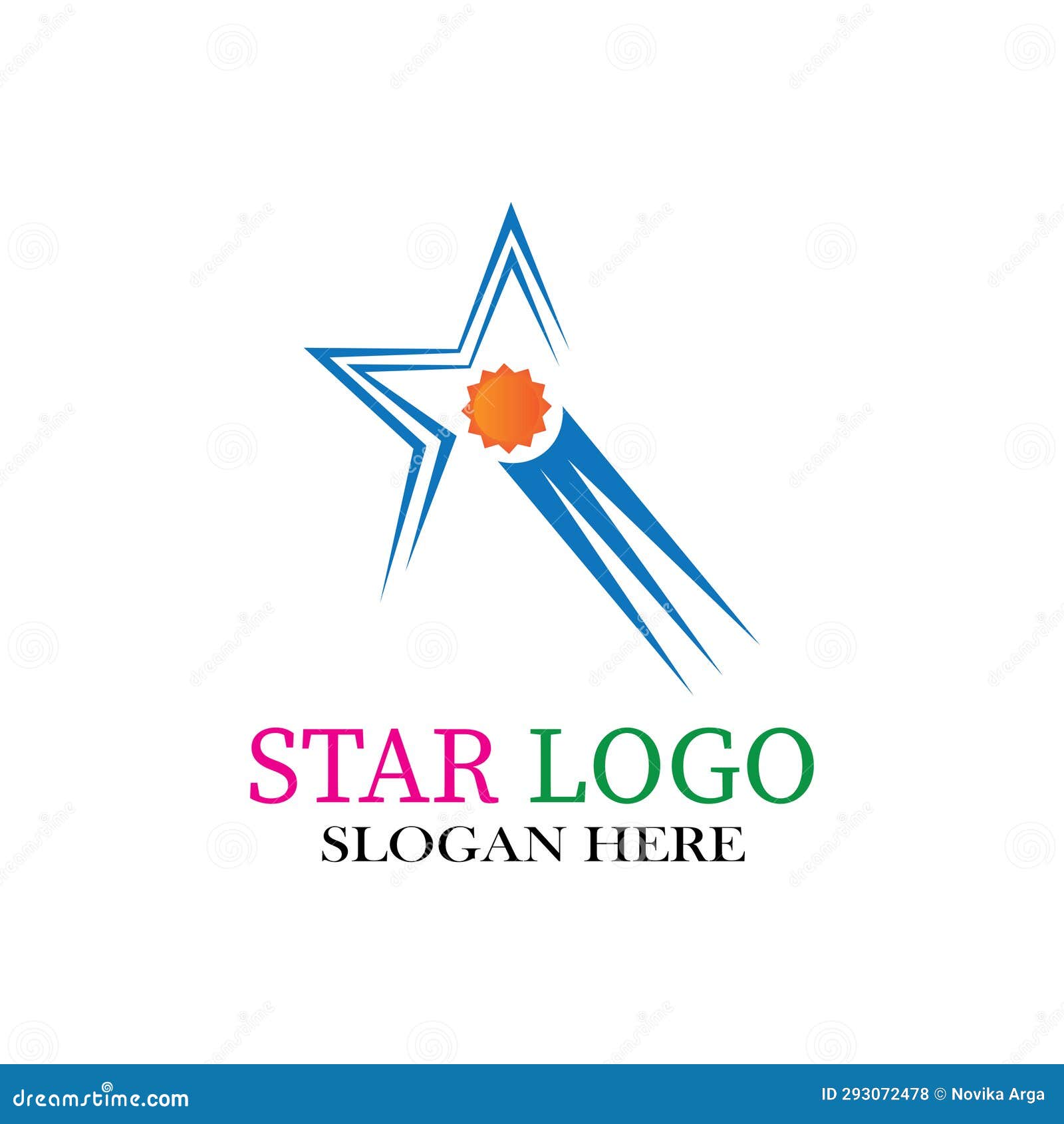 Star Company Logo Signs Symbols Stock Vector - Illustration of shape ...