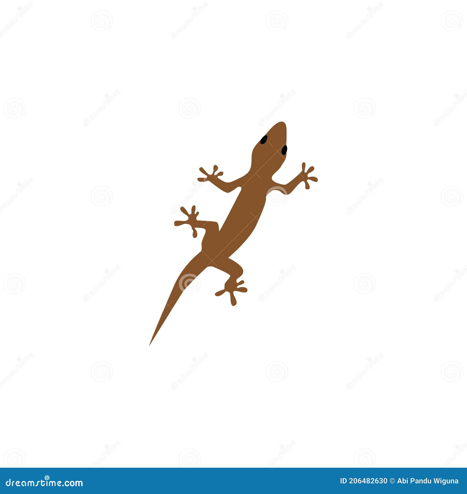 Lizard logo and vector stock vector. Illustration of black - 206482630