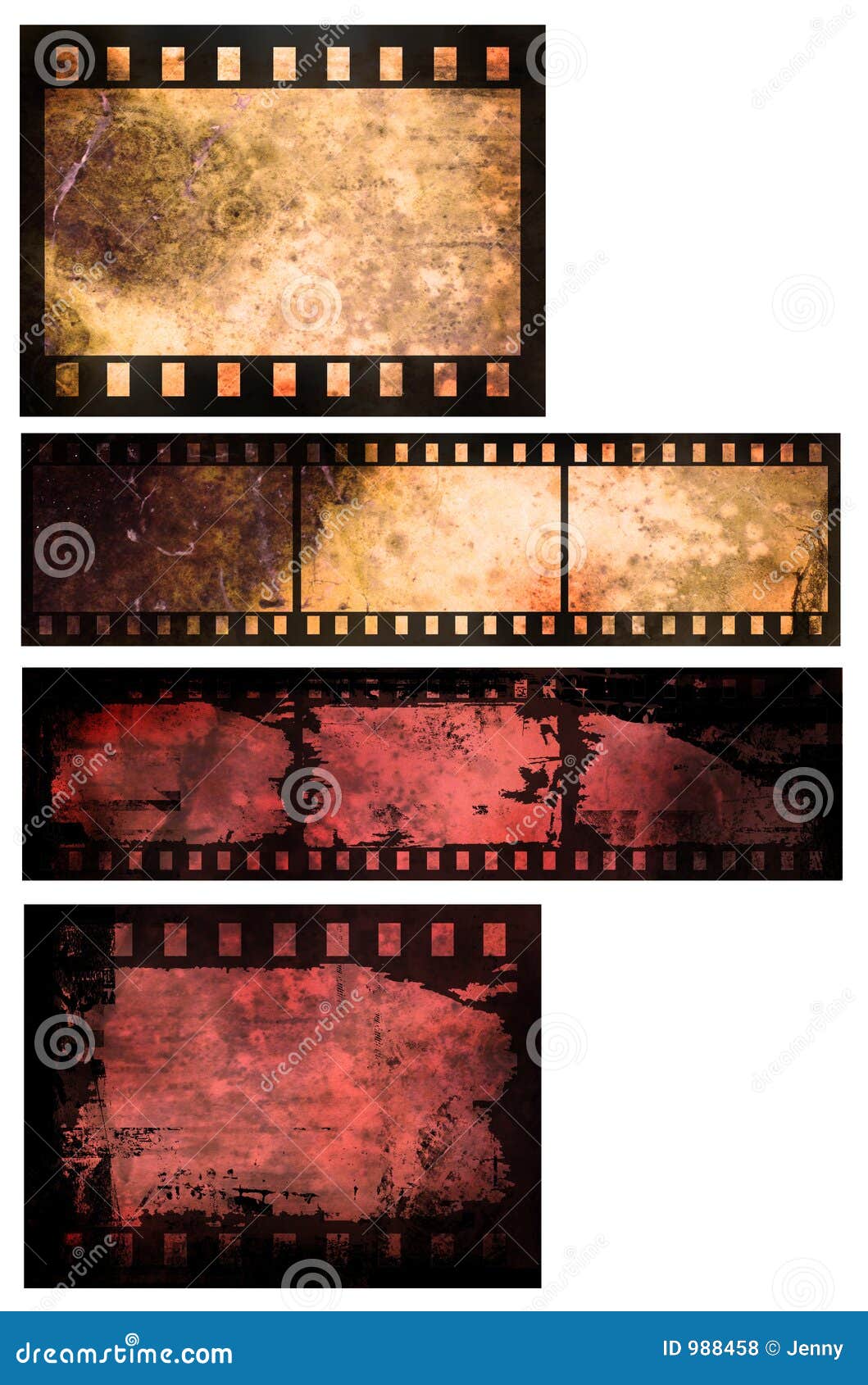 Abstract Film Strip Background Stock Illustration - Illustration of ...