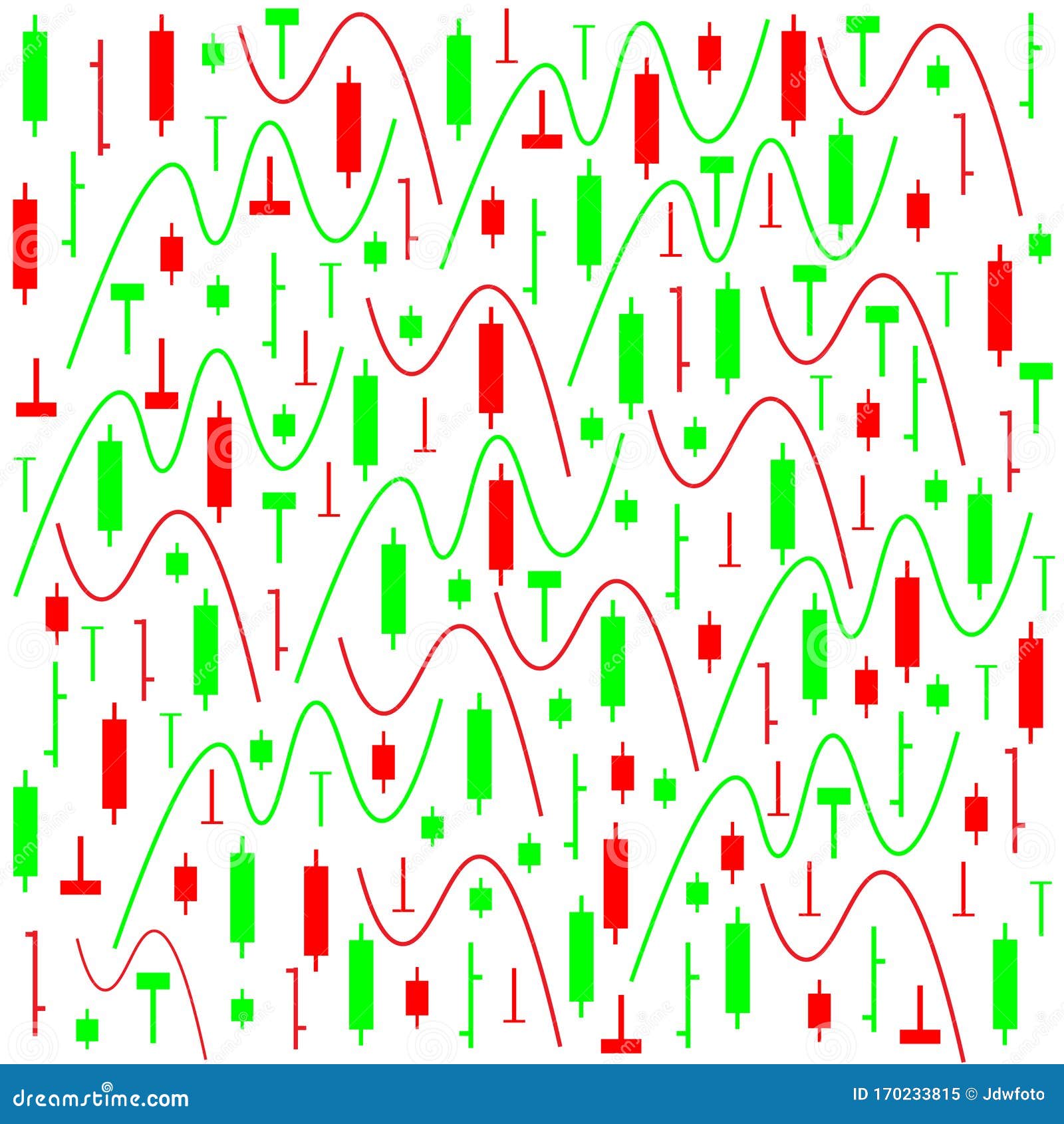 Financial Chart Symbols stock illustration. Illustration of indicator ...