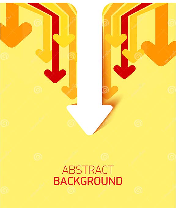 Abstract Financial Background with Arrows Concept Decrease. Vector Illustration. Stock ...